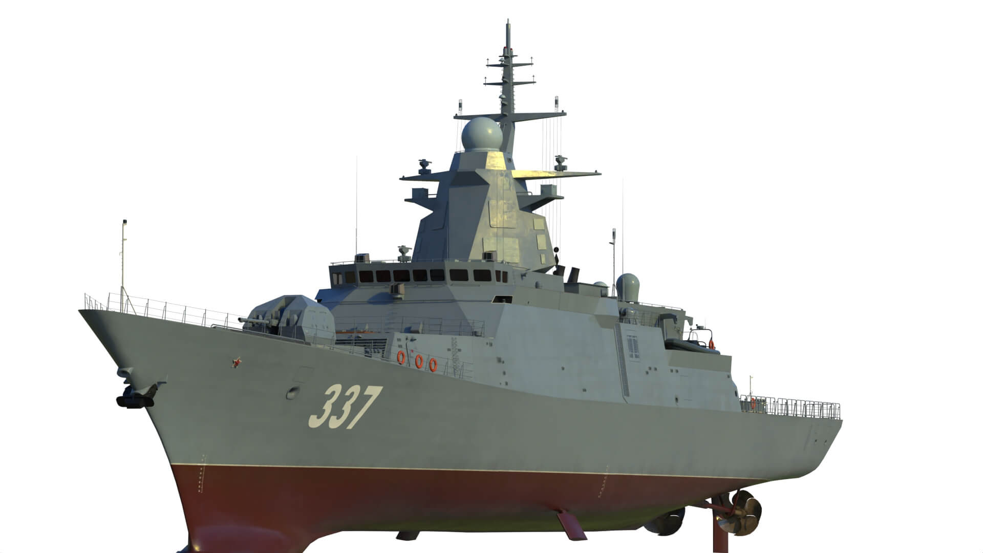 20385 Project Gremyashchiy Class Corvette - 3D Model by citizensnip