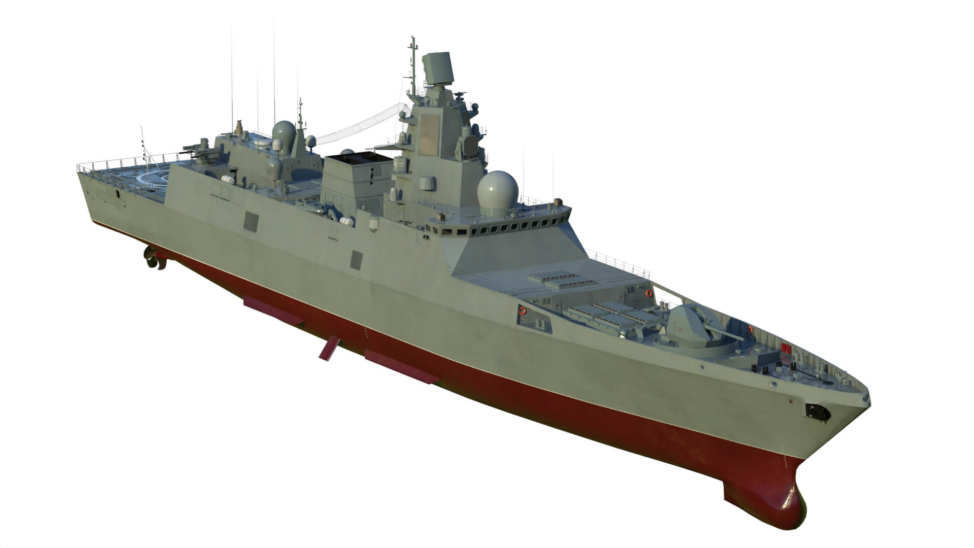 Admiral Gorshkov Class Frigate 22350 - 3D Model by citizensnip