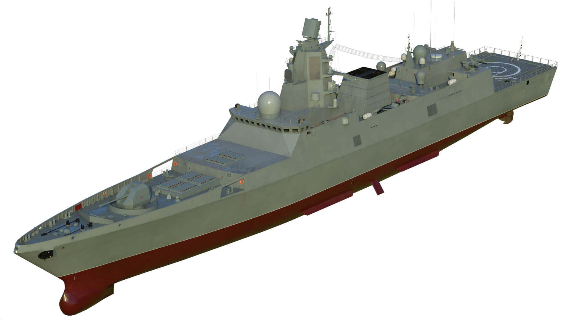 Admiral Gorshkov Class Frigate 22350 - 3D Model by citizensnip