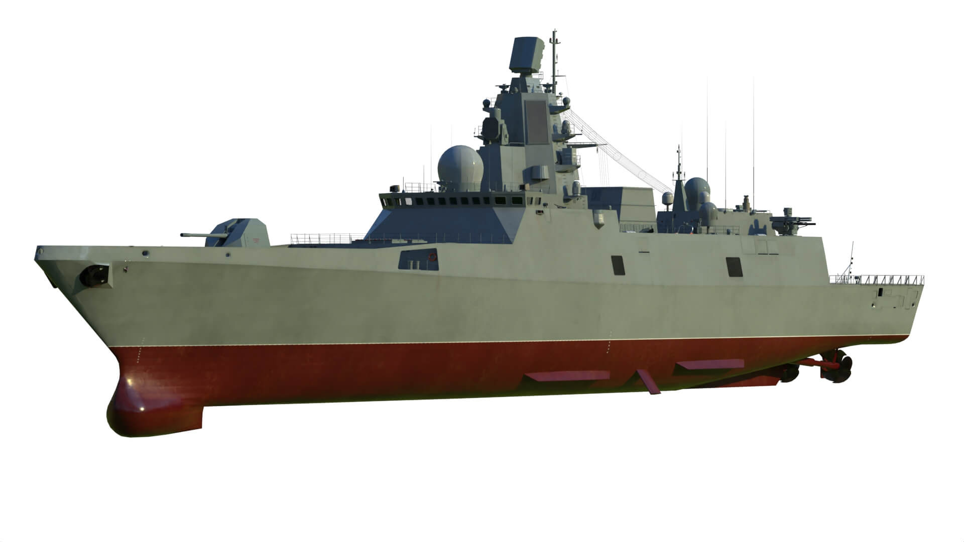 Admiral Gorshkov Class Frigate 22350 - 3D Model by citizensnip