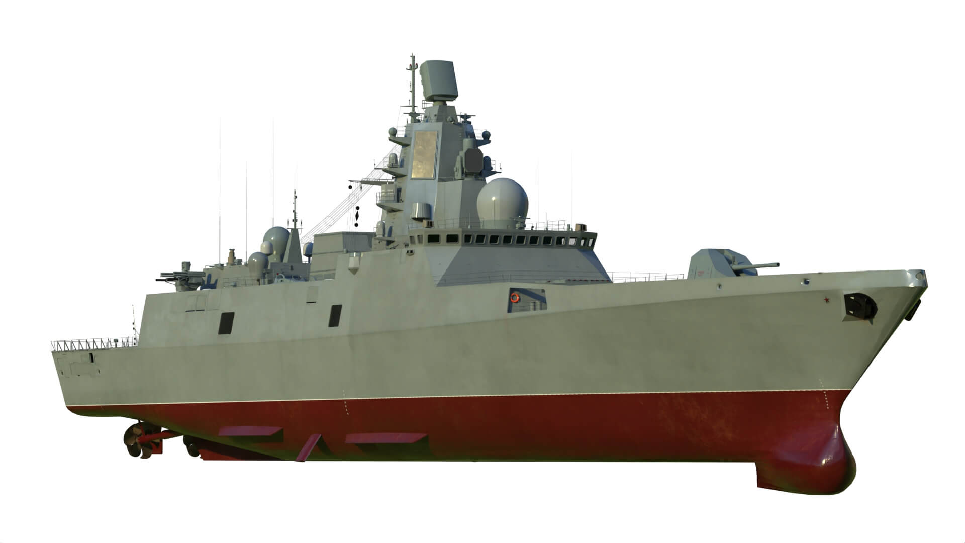 Admiral Gorshkov Class Frigate 22350 - 3D Model by citizensnip