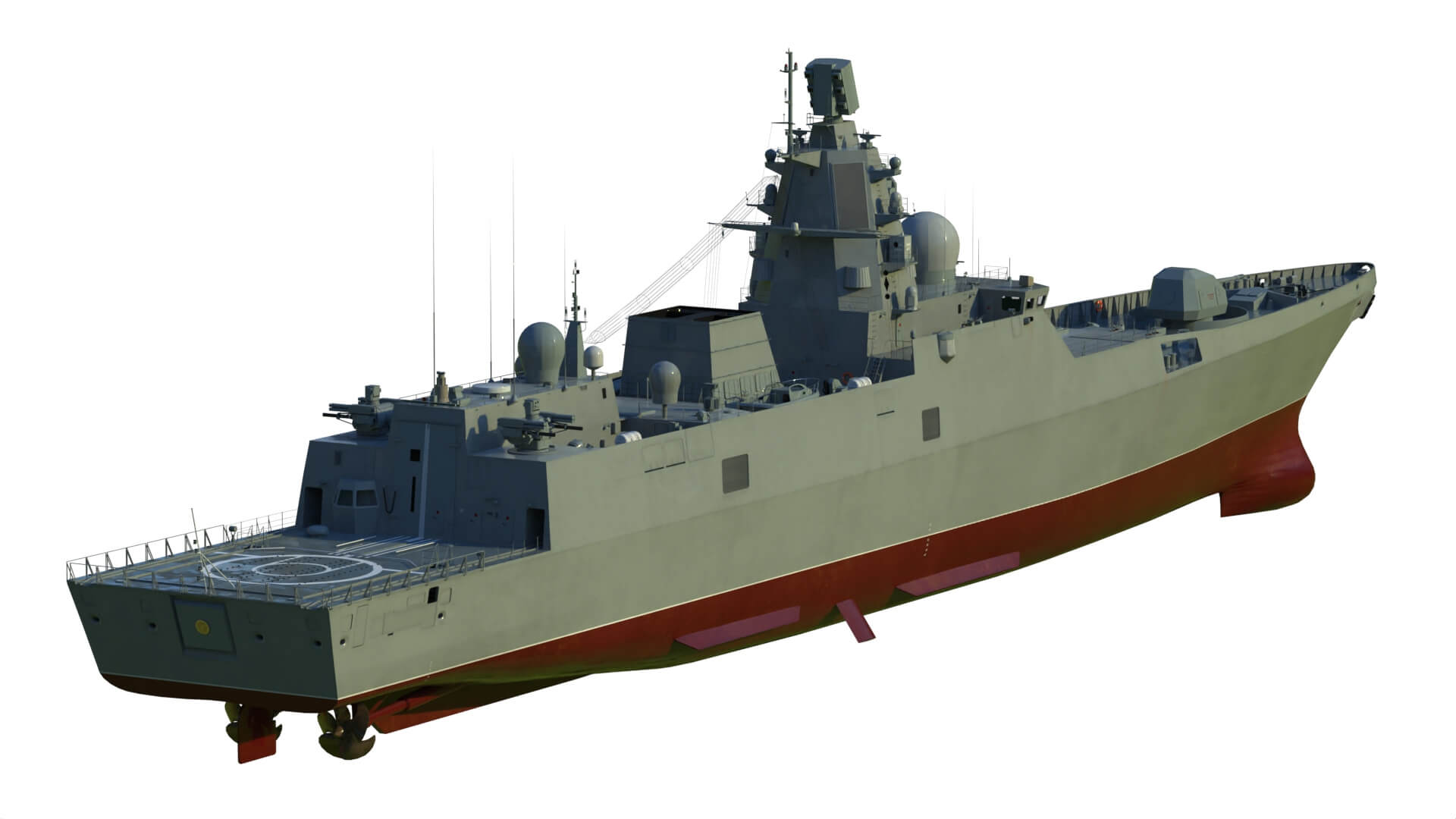 Admiral Gorshkov Class Frigate 22350 - 3D Model by citizensnip