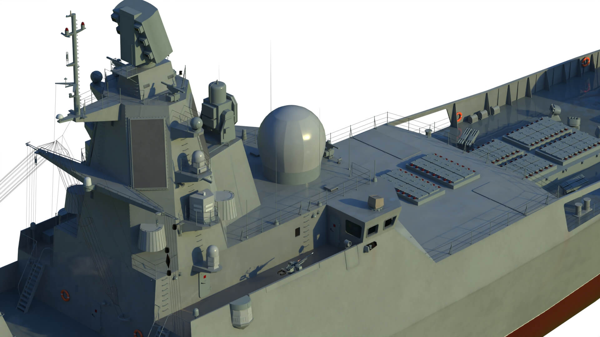 Admiral Gorshkov Class Frigate 22350 - 3D Model by citizensnip