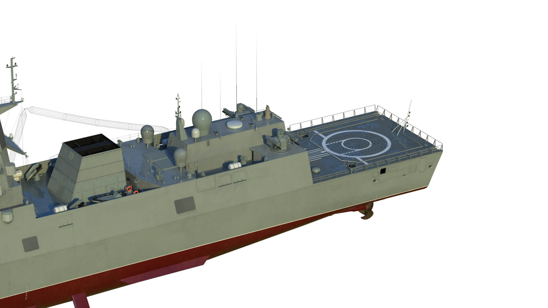 Admiral Gorshkov Class Frigate 22350 - 3D Model by citizensnip