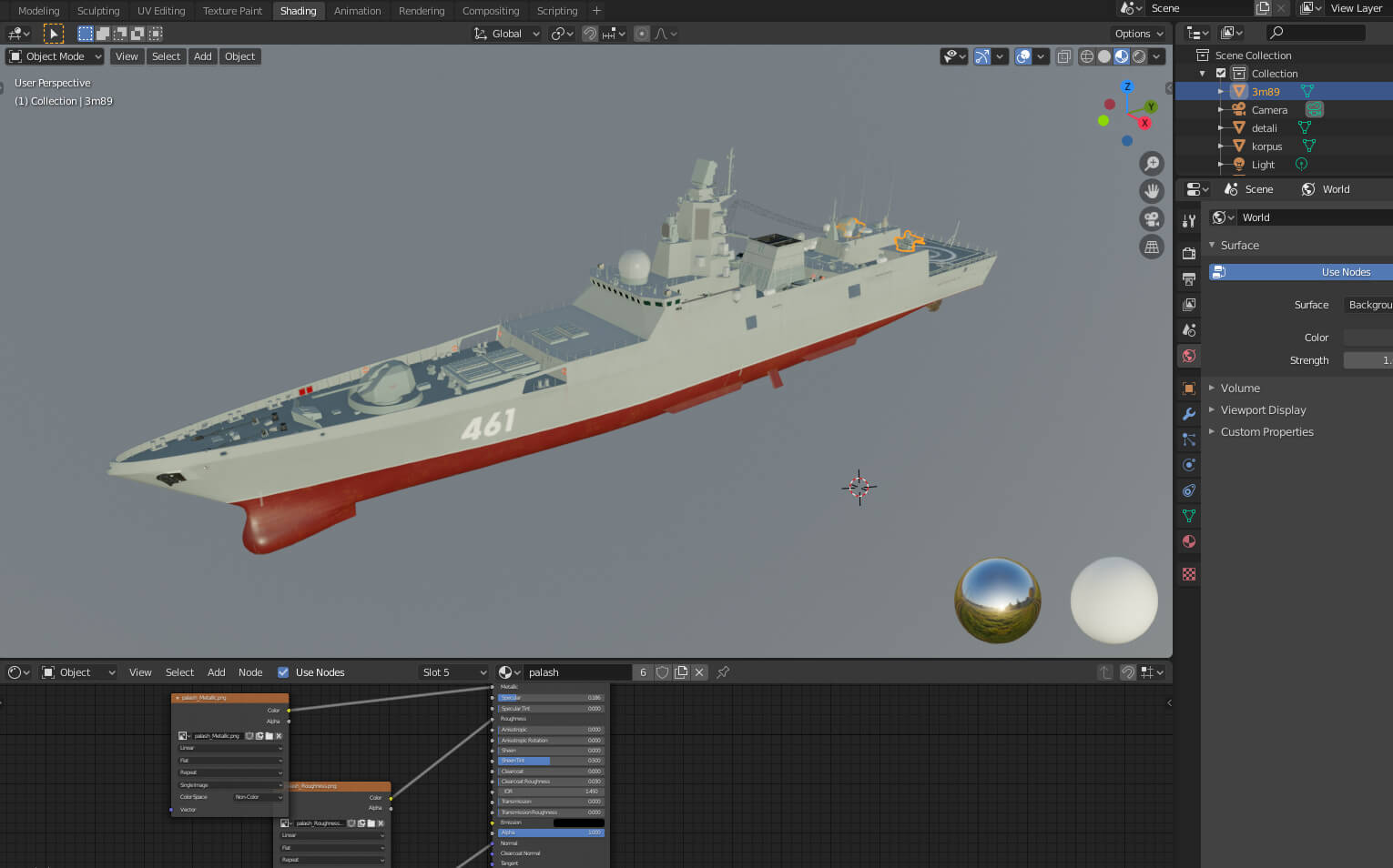 Admiral Gorshkov Class Frigate 22350 - 3D Model by citizensnip