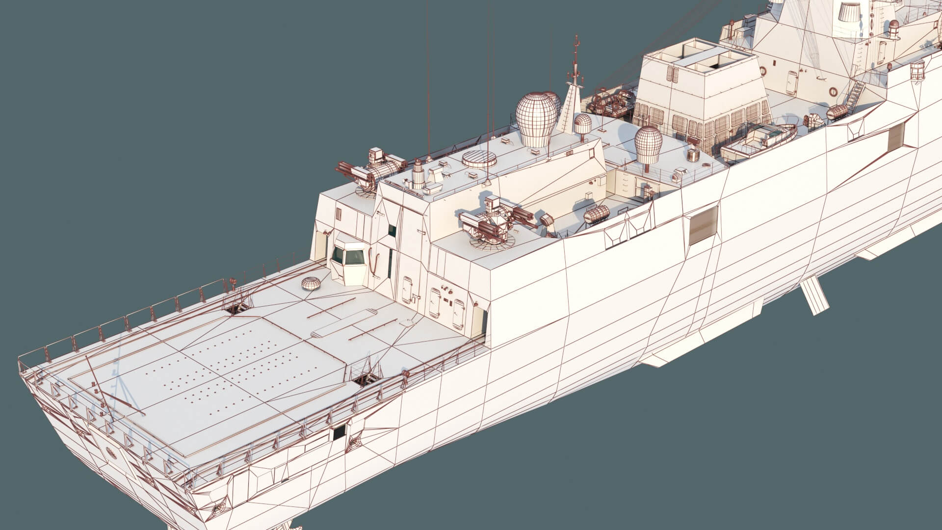 Admiral Gorshkov Class Frigate 22350 - 3D Model by citizensnip