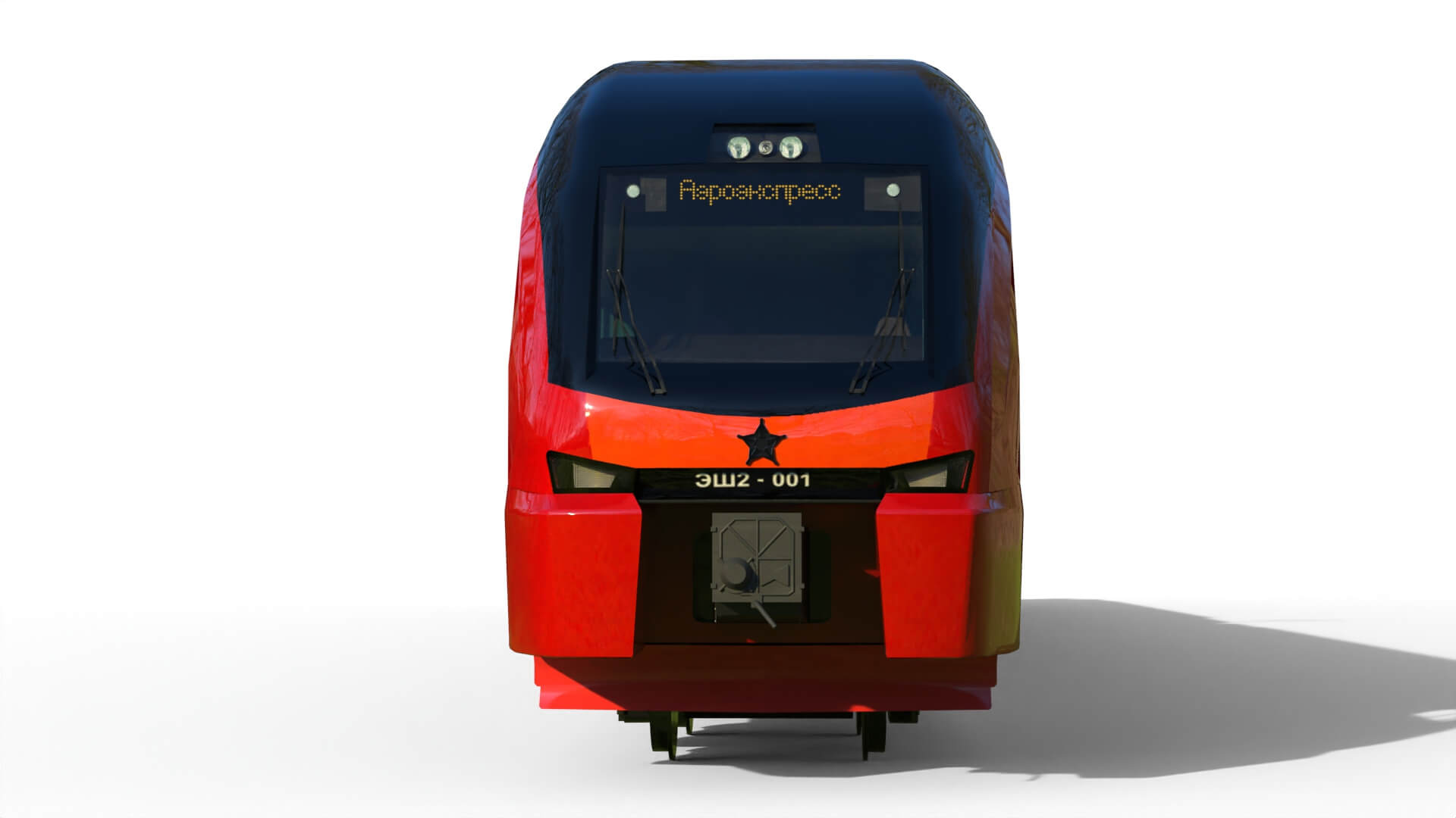 Aeroexpress ESH-2 Stadler Kiss 3D Model by citizensnip