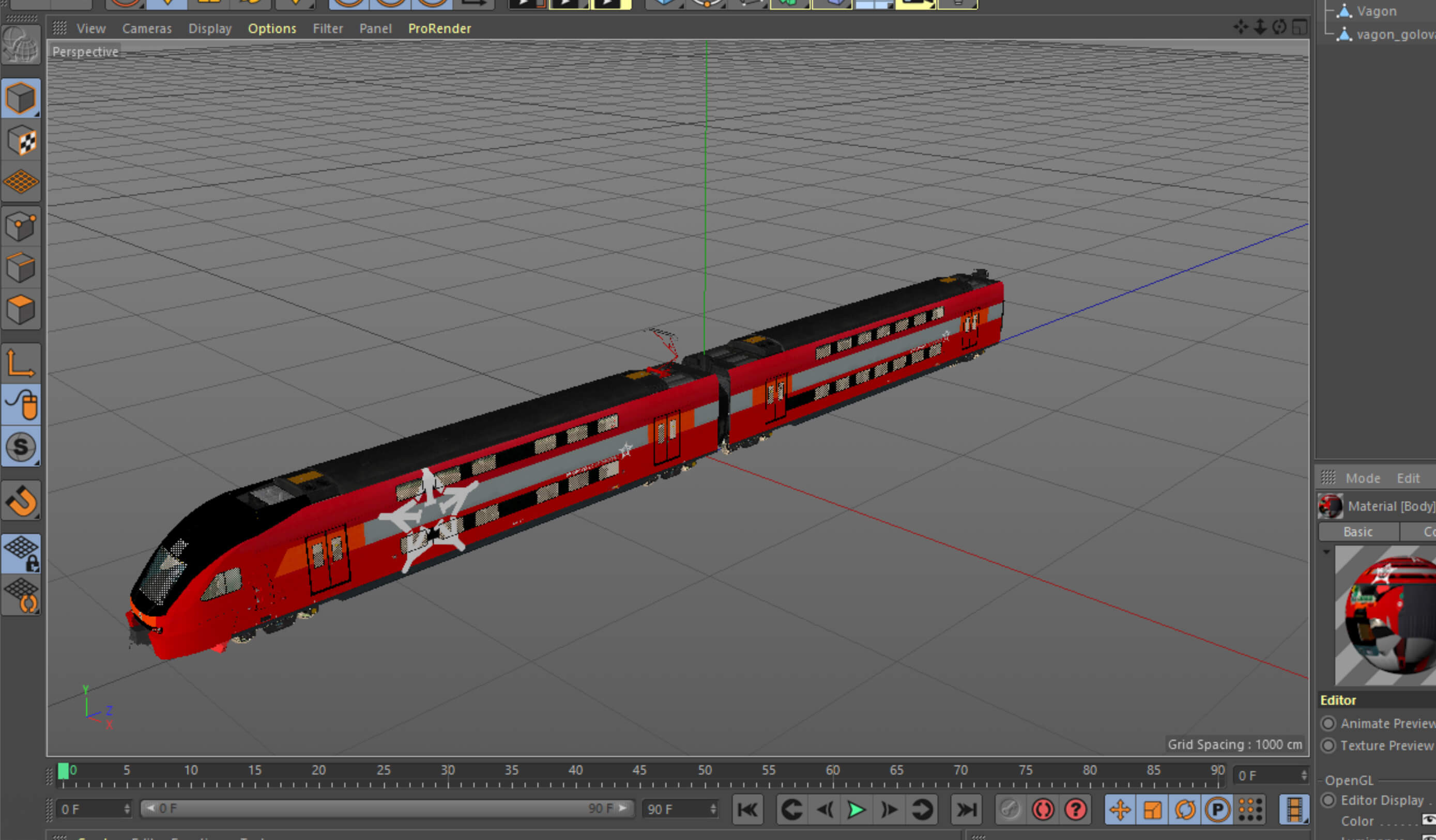 Aeroexpress ESH-2 Stadler Kiss 3D Model by citizensnip