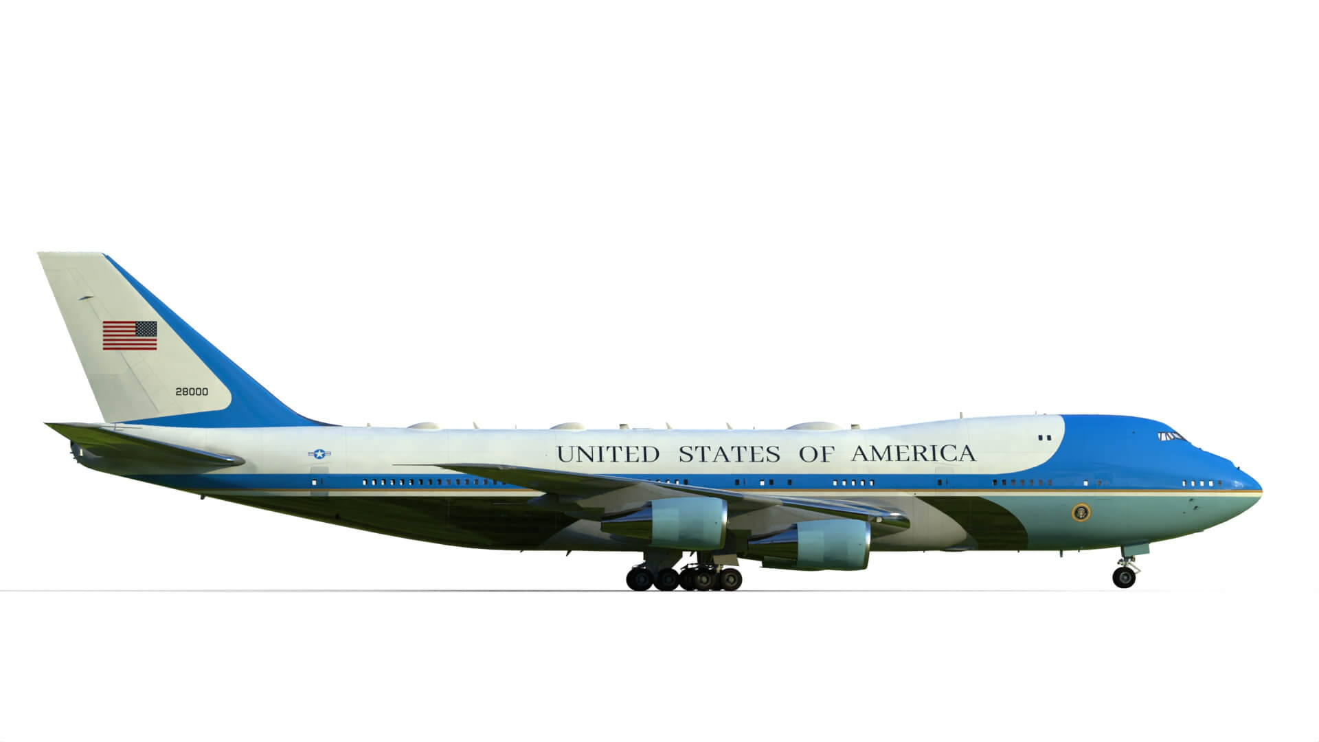Air Force One Boeing VC-25 3D Model by citizensnip