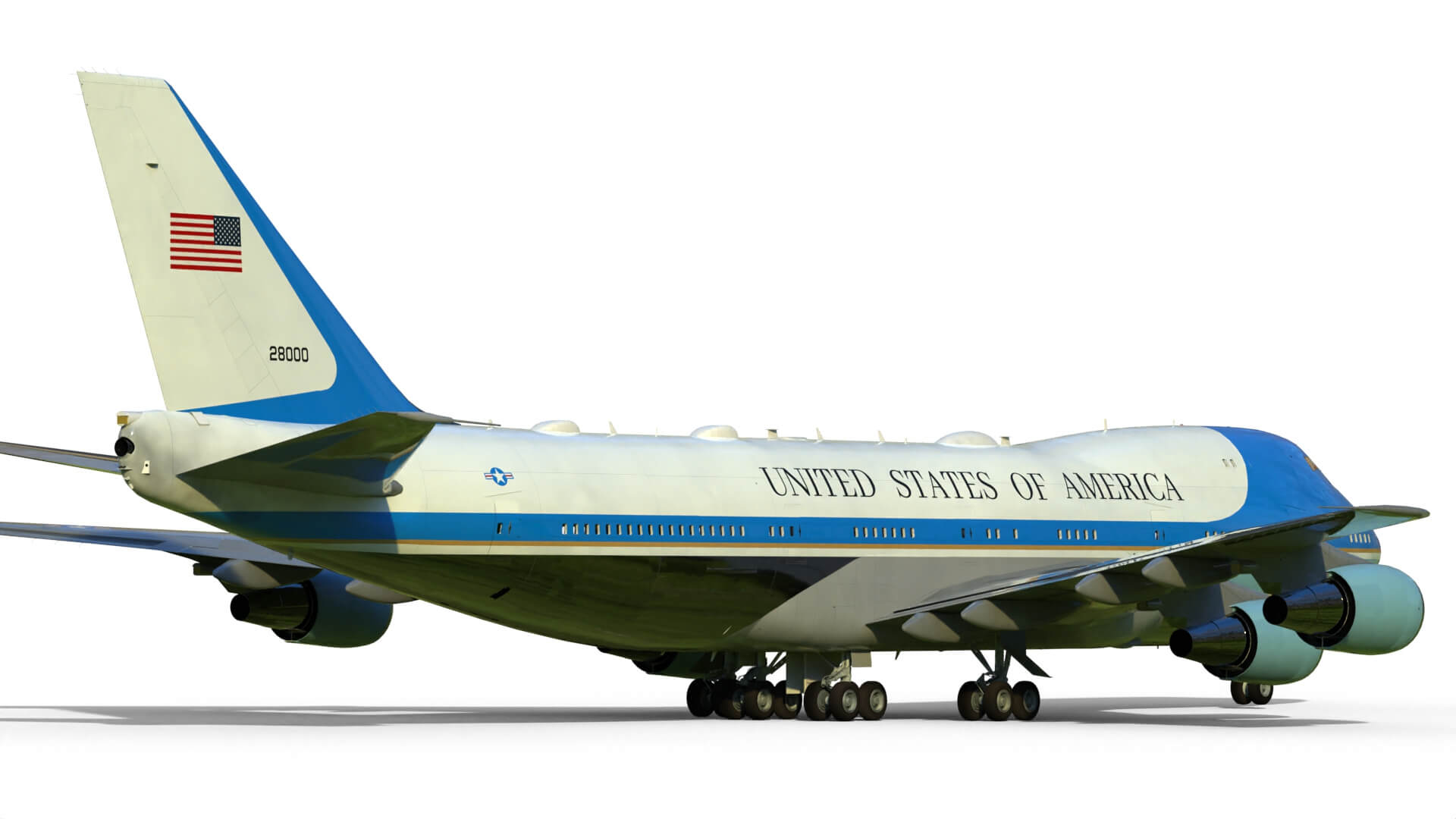 Air Force One Boeing VC-25 3D Model by citizensnip