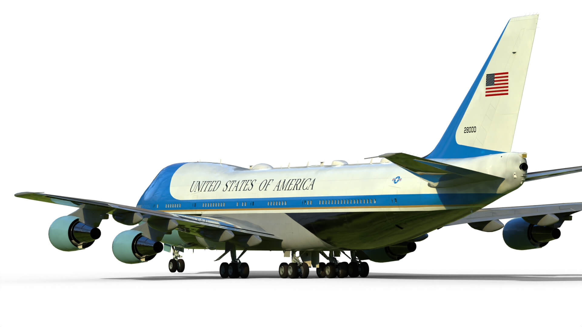 Air Force One Boeing VC-25 3D Model by citizensnip