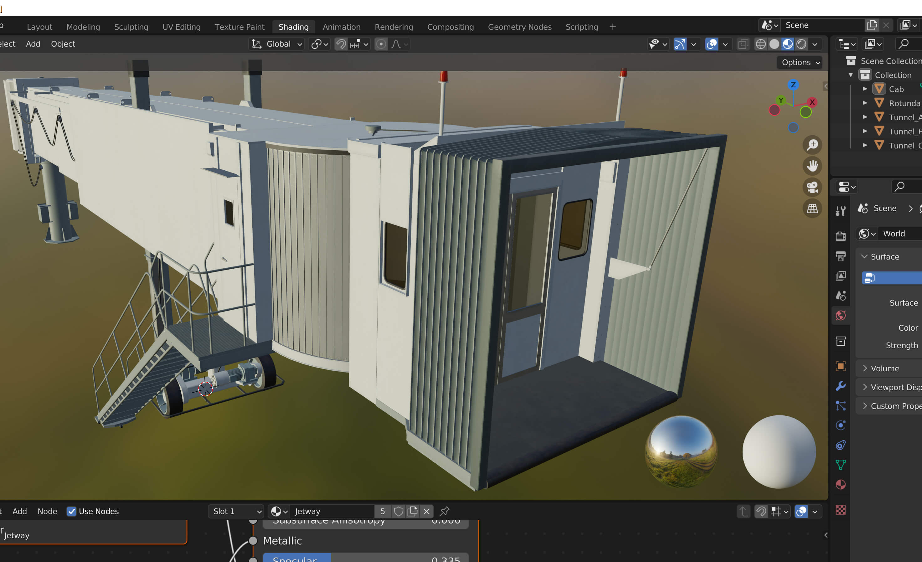 Airport Jetway - 3D Model by citizensnip