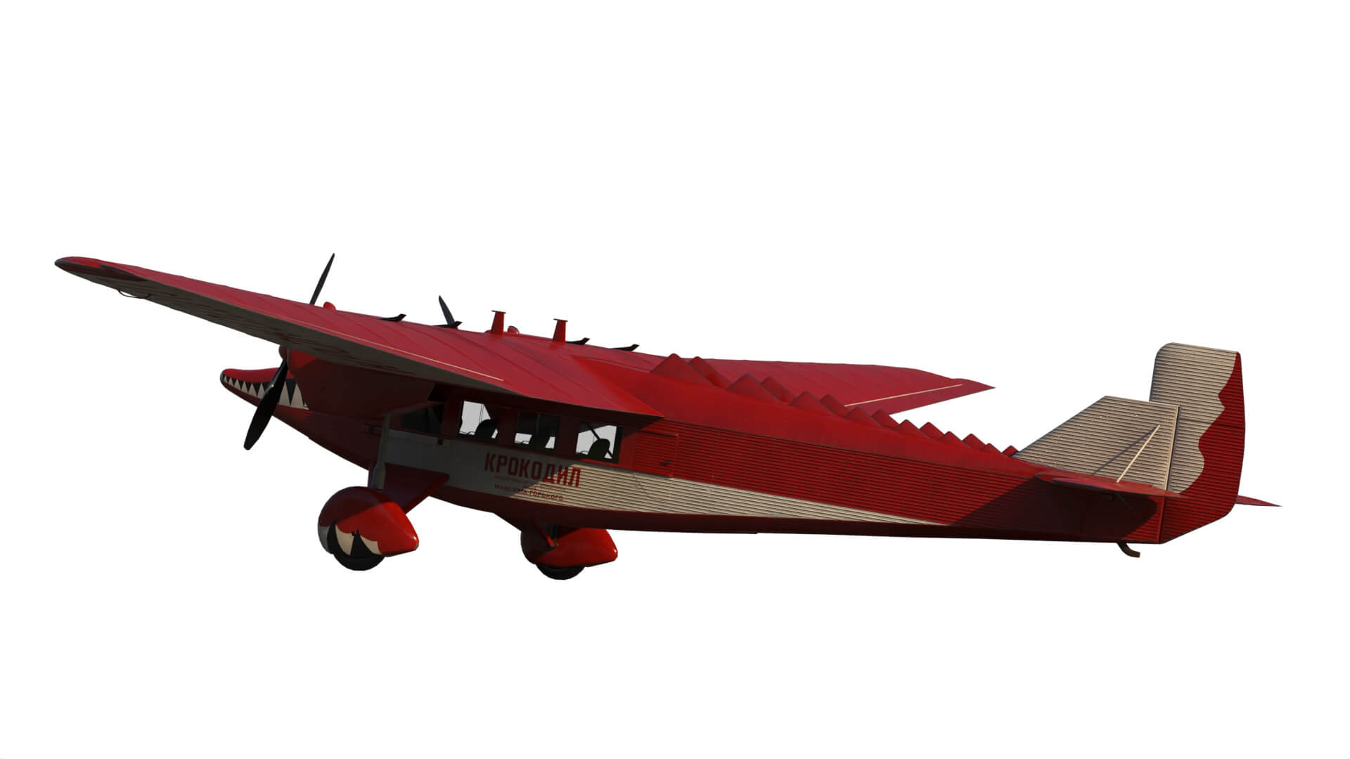 ANT-9 Crocodile Agitation Aircraft 3D Model by citizensnip
