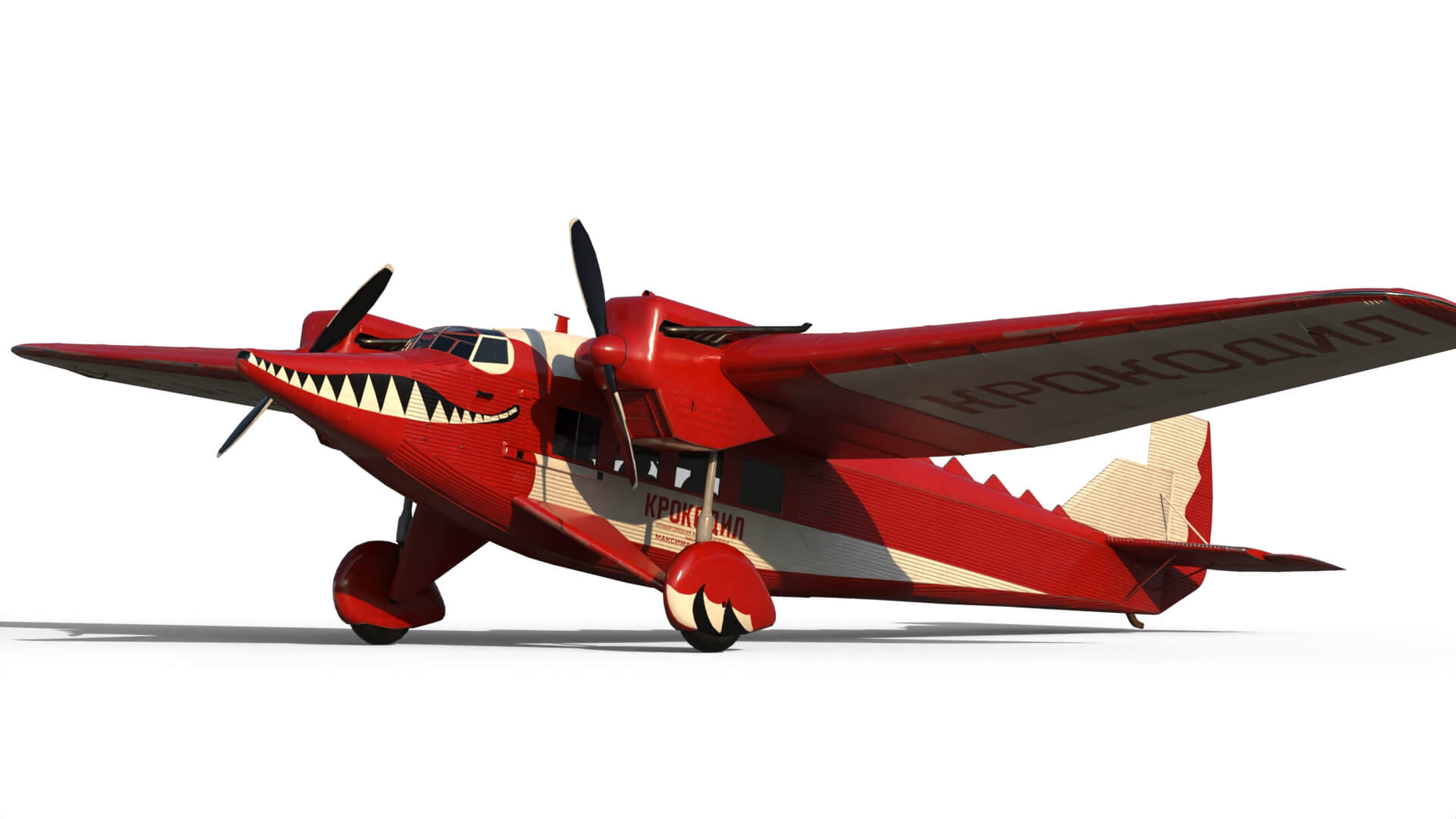 ANT-9 Crocodile Agitation Aircraft 3D Model by citizensnip