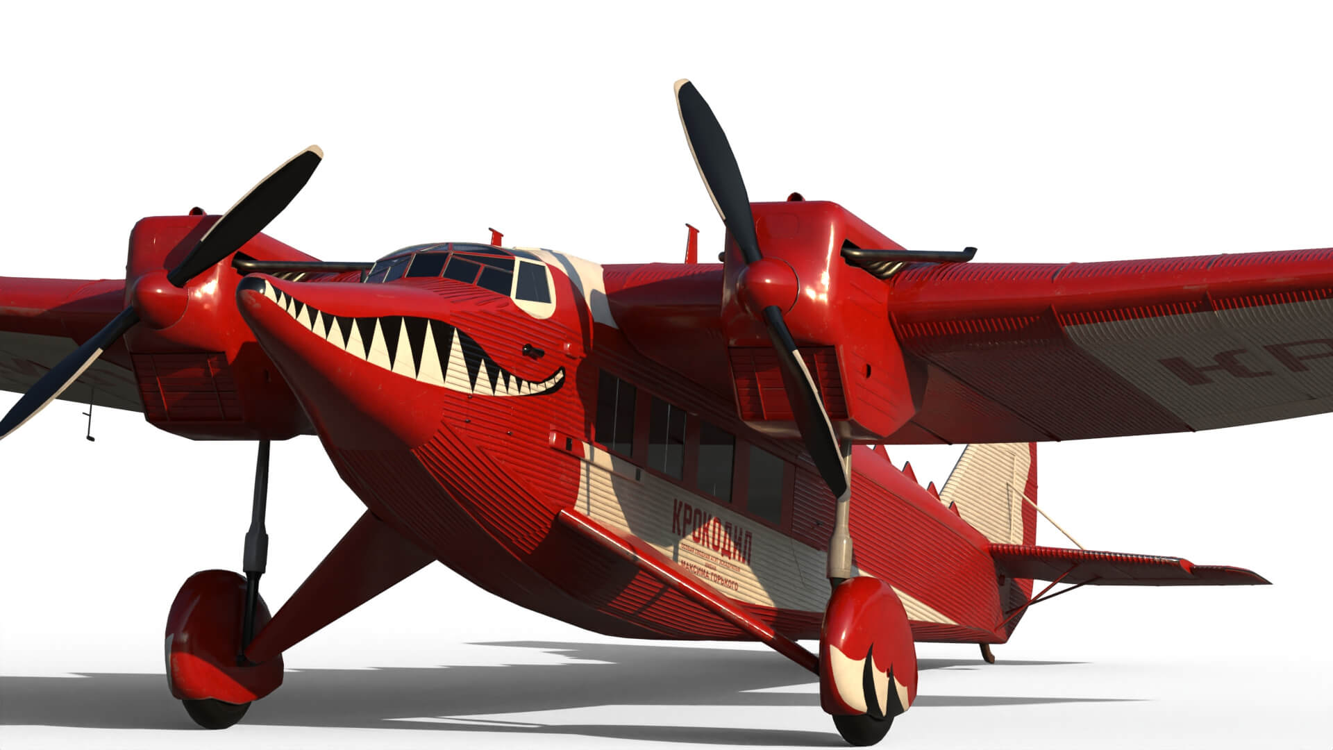 ANT-9 Crocodile Agitation Aircraft 3D Model by citizensnip