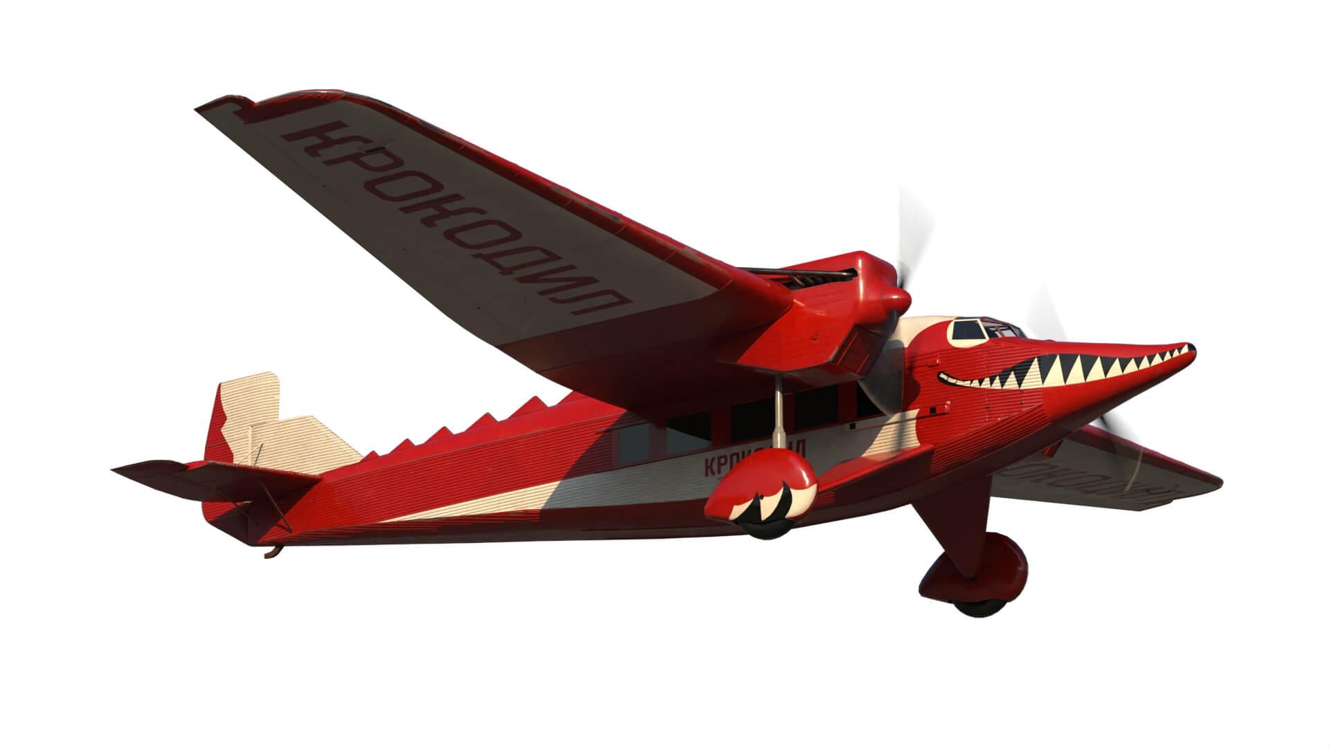 ANT-9 Crocodile Agitation Aircraft 3D Model by citizensnip