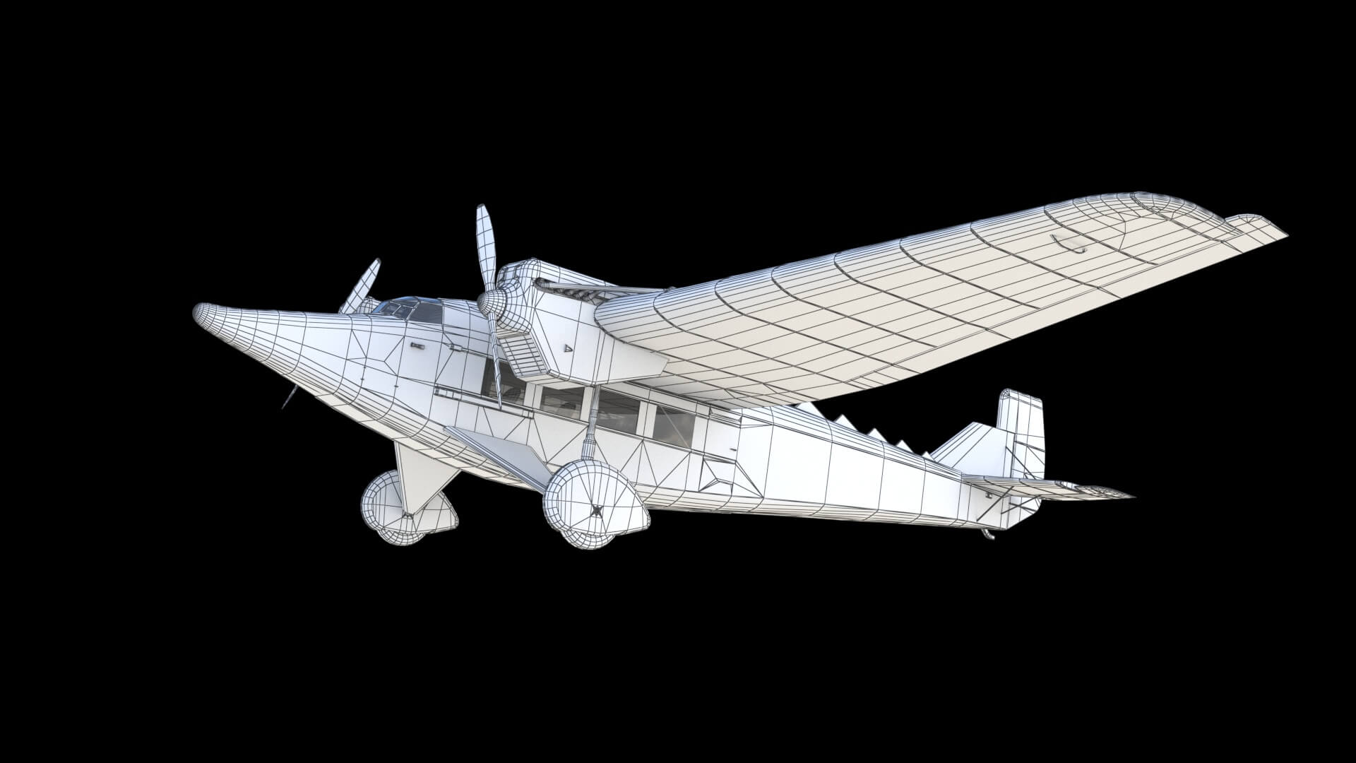 ANT-9 Crocodile Agitation Aircraft 3D Model by citizensnip