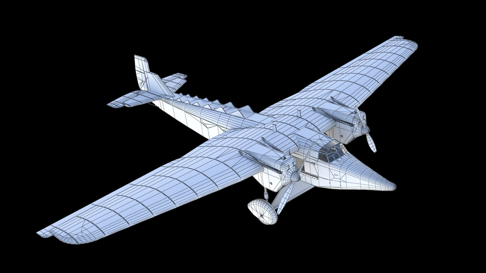 ANT-9 Crocodile Agitation Aircraft 3D Model by citizensnip