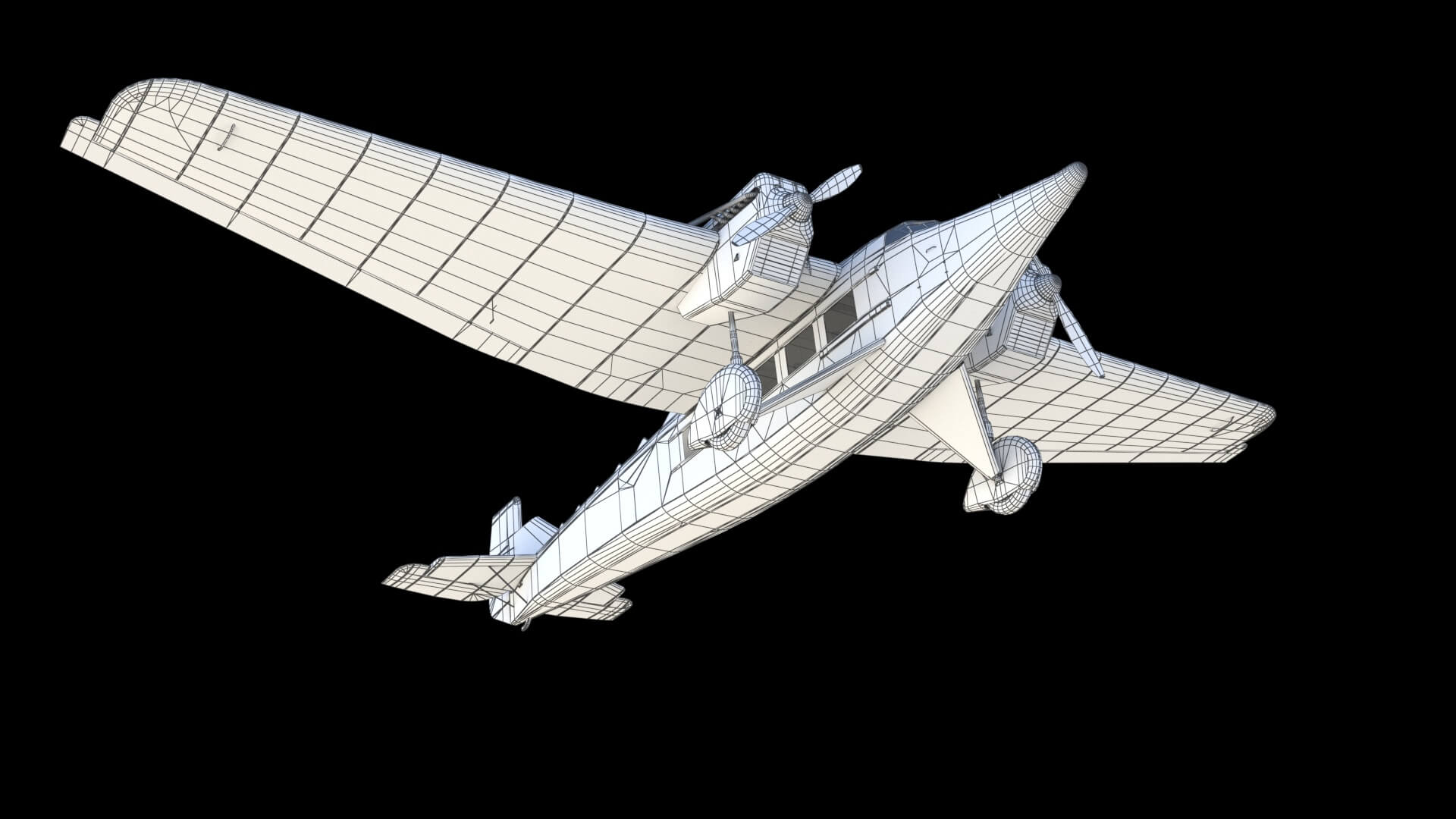 ANT-9 Crocodile Agitation Aircraft 3D Model by citizensnip