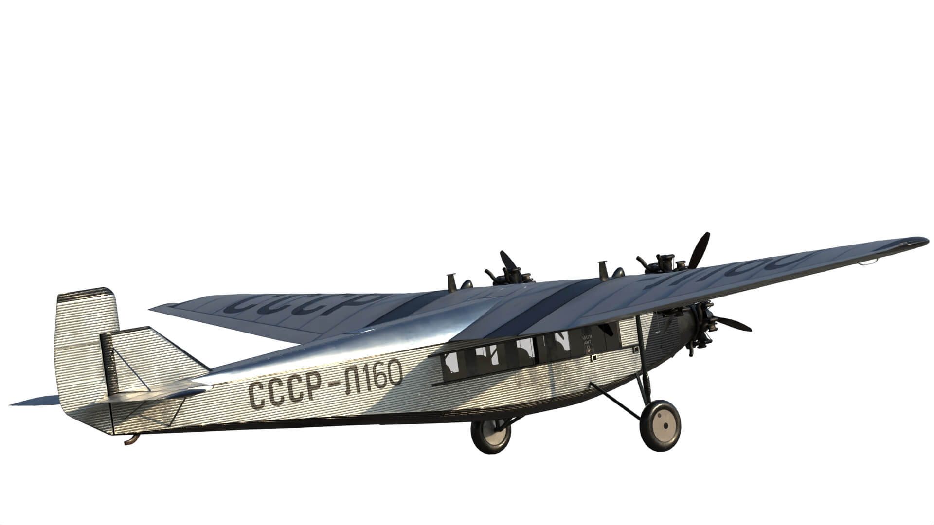 ANT-9 Passenger Aircraft 3D Model by citizensnip