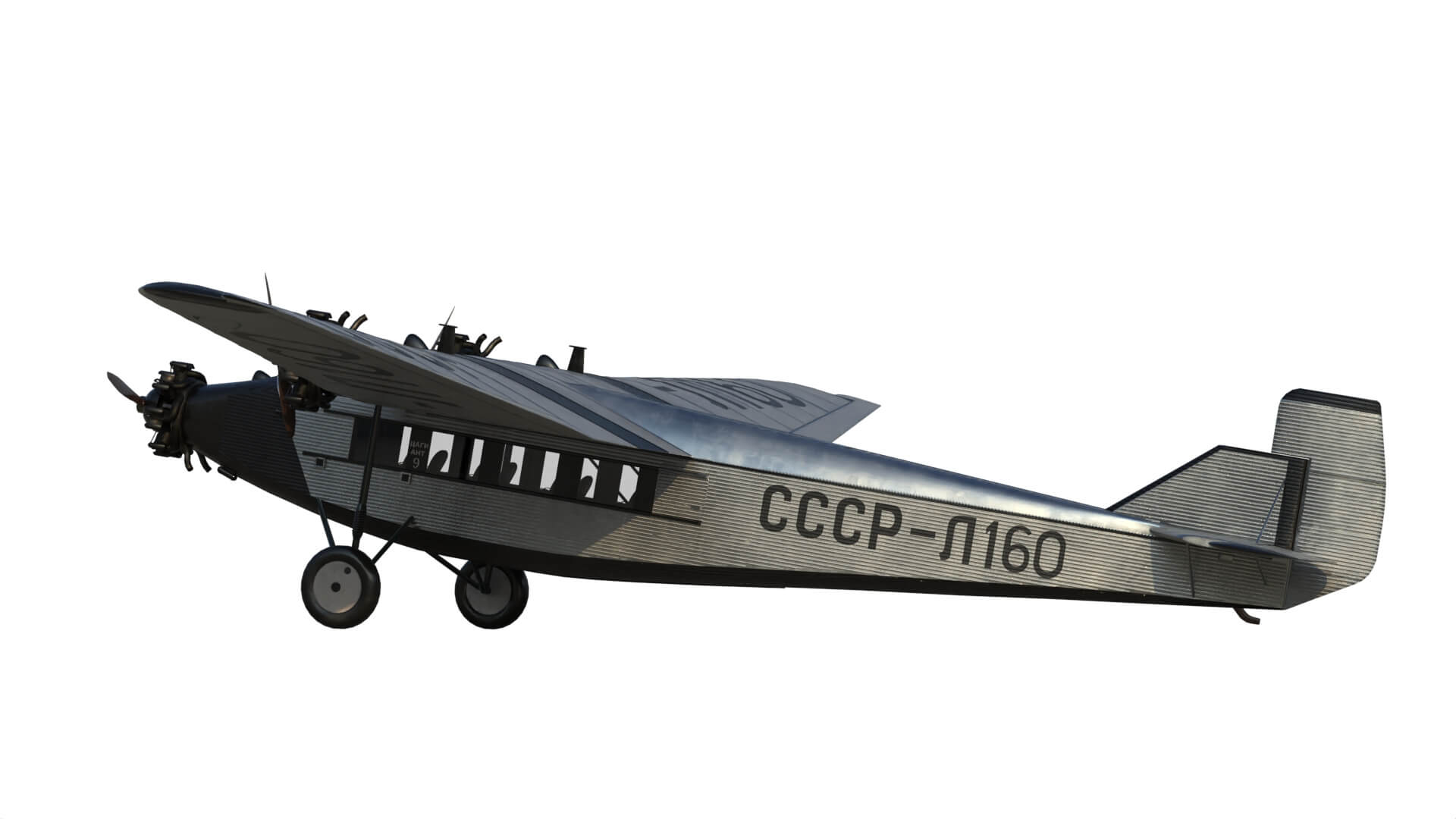 ANT-9 Passenger Aircraft 3D Model by citizensnip