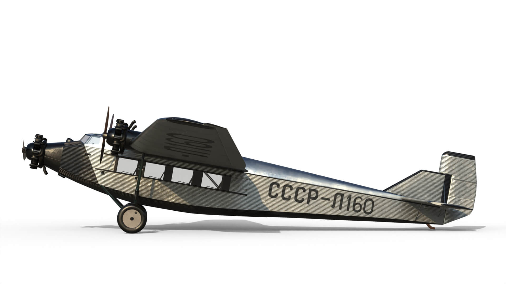 ANT-9 Passenger Aircraft 3D Model by citizensnip