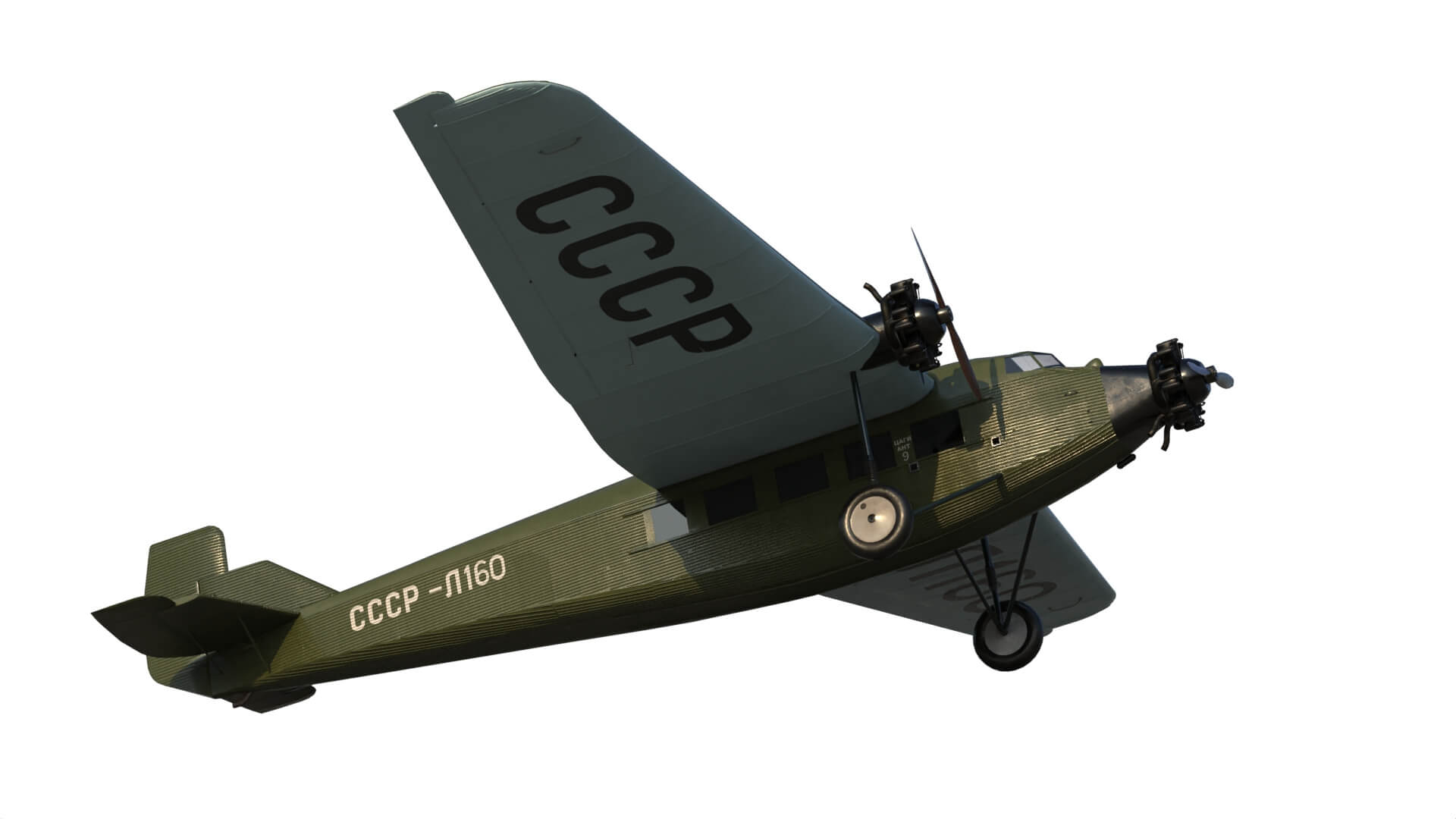 ANT-9 Passenger Aircraft 3D Model by citizensnip
