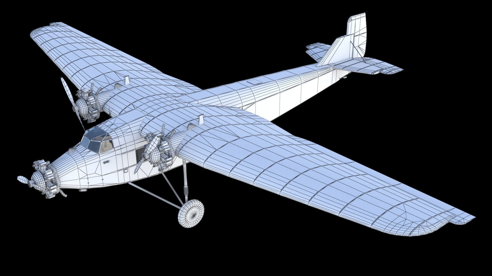 ANT-9 Passenger Aircraft 3D Model by citizensnip
