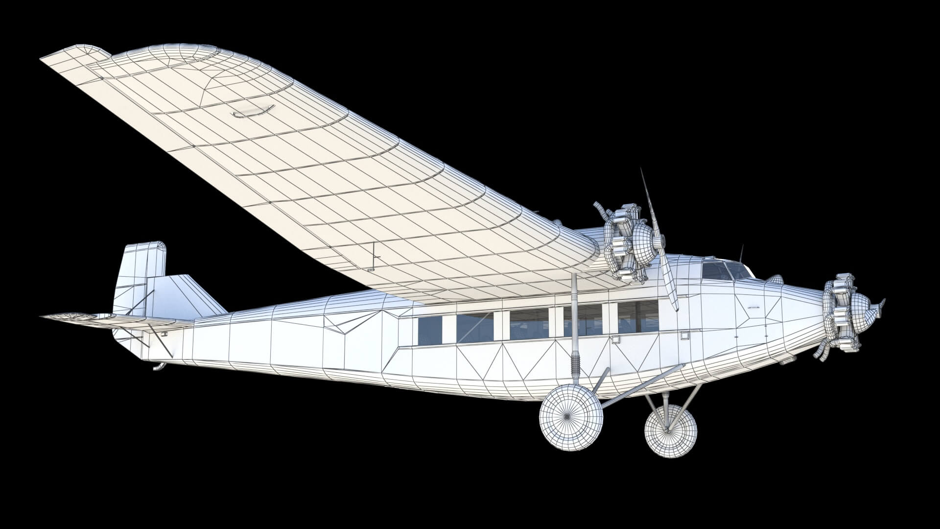 ANT-9 Passenger Aircraft 3D Model by citizensnip