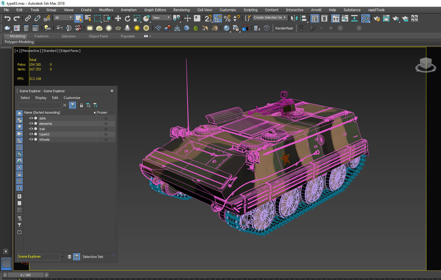 Chinese APC Type 63 - 3D Model by citizensnip
