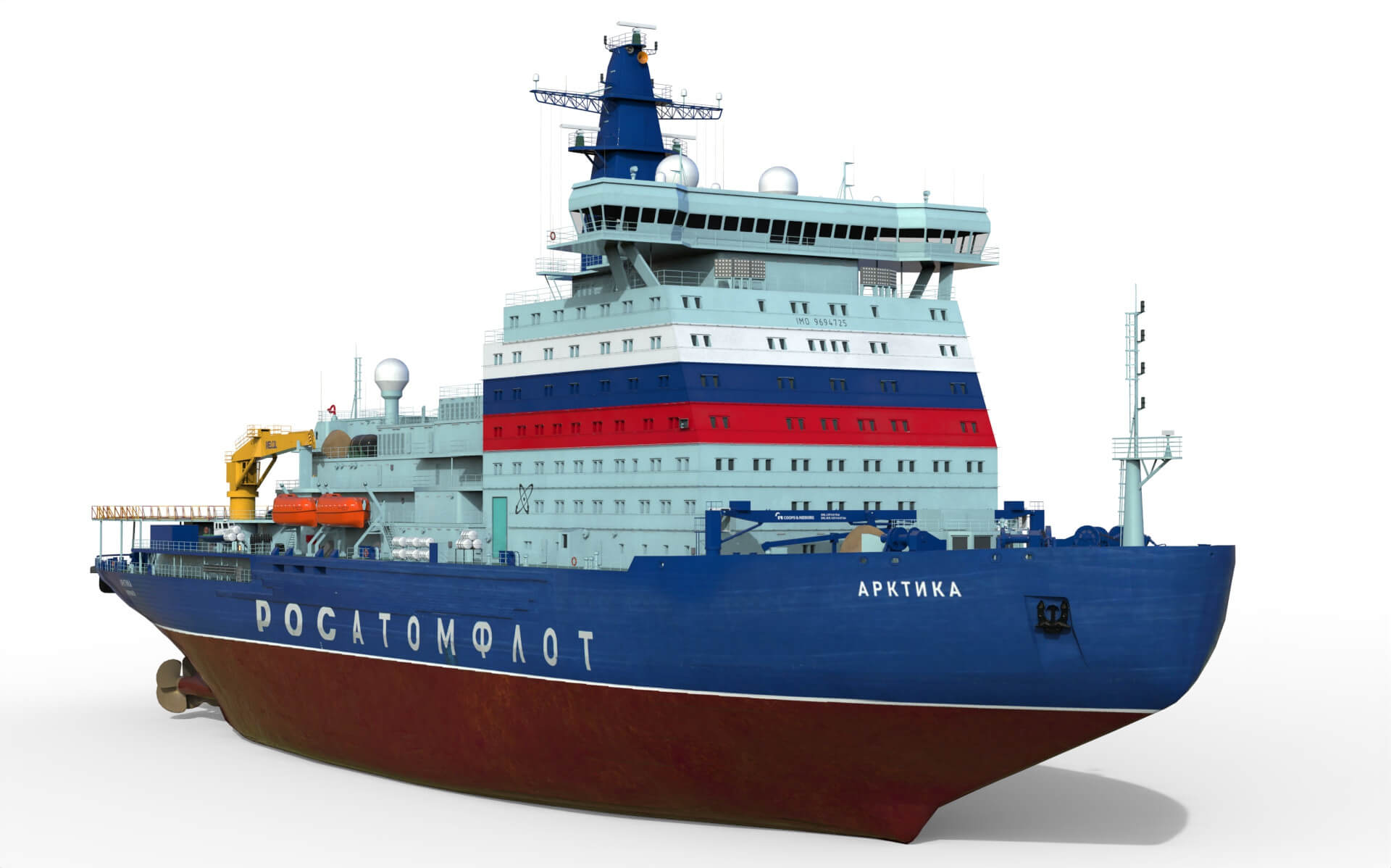 Arktika Project 22220 Icebreakers - 3D Model by citizensnip