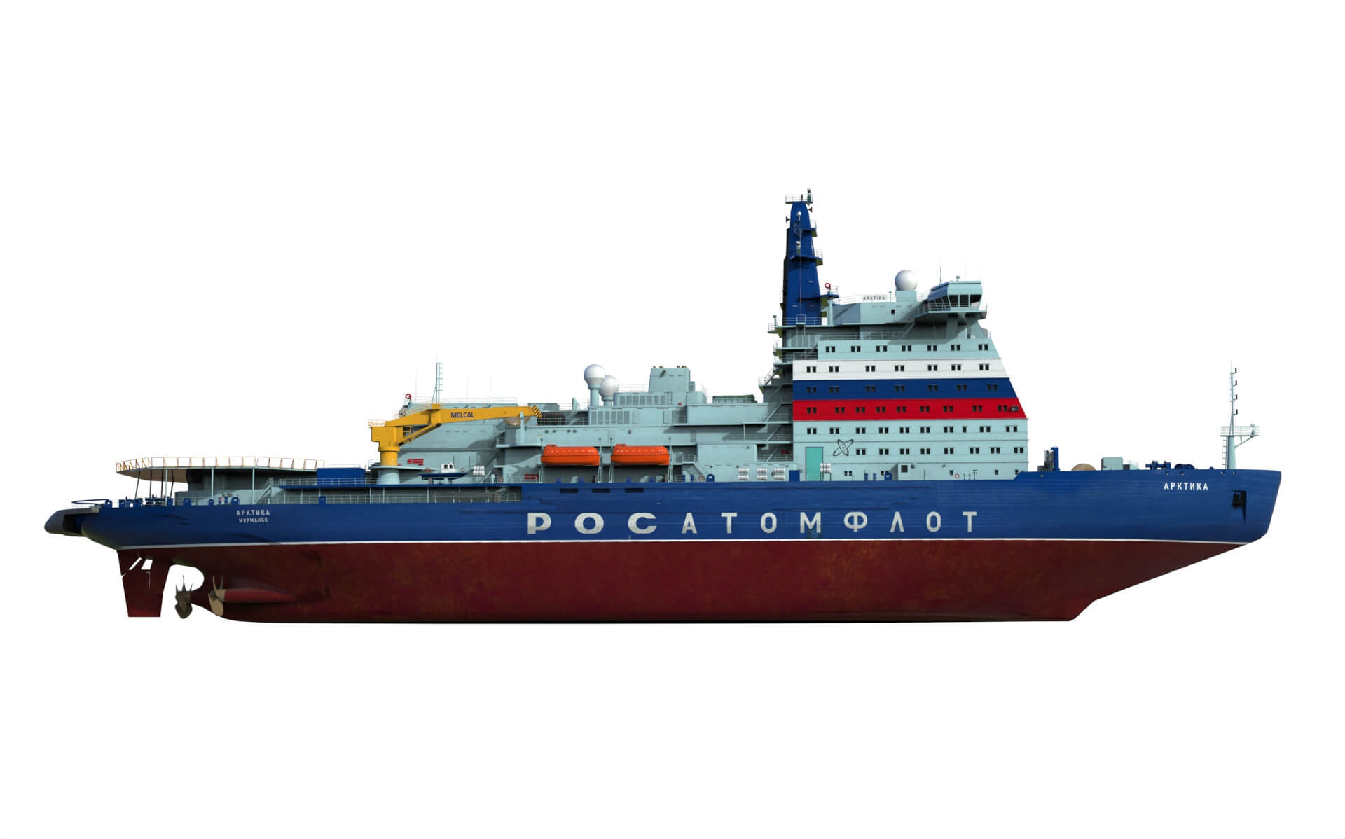 Arktika Project 22220 Icebreakers - 3D Model by citizensnip