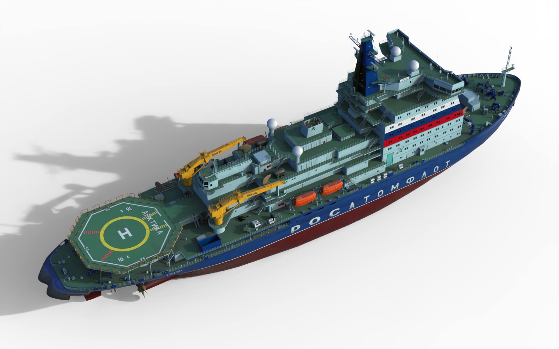 Arktika Project 22220 Icebreakers - 3D Model by citizensnip