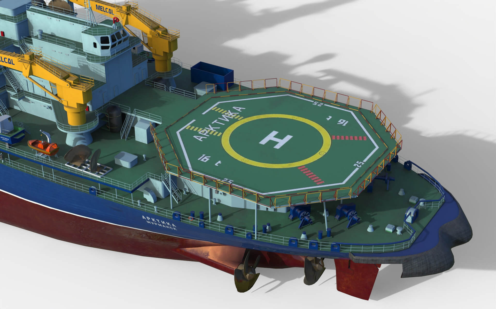 Arktika Project 22220 Icebreakers - 3D Model by citizensnip