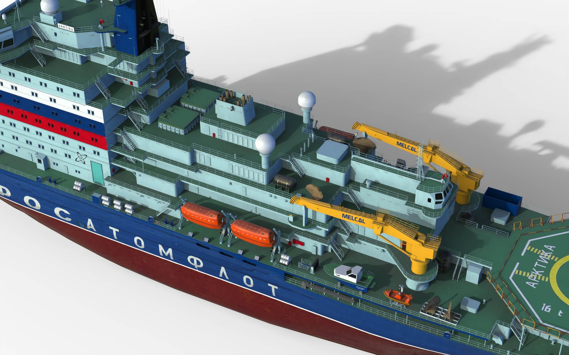 Arktika Project 22220 Icebreakers - 3D Model by citizensnip