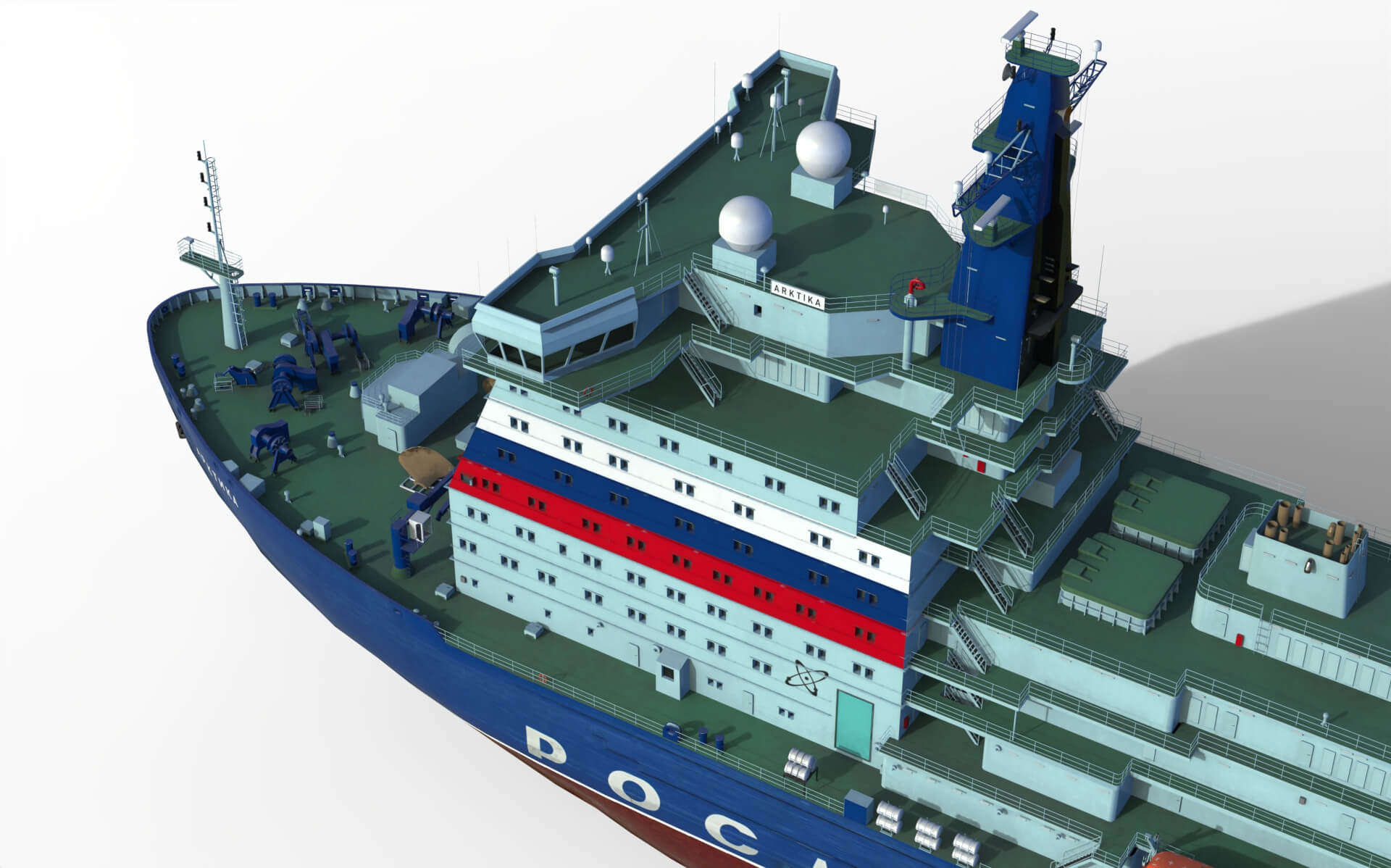 Arktika Project 22220 Icebreakers - 3D Model by citizensnip