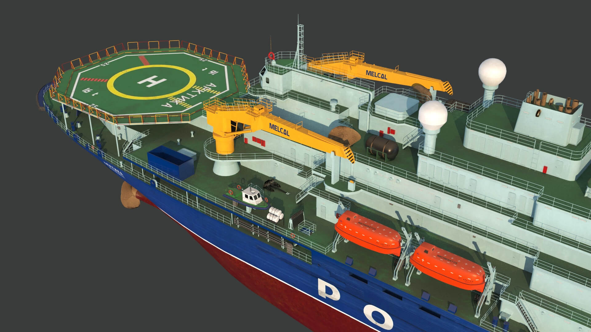 Arktika Project 22220 Icebreakers - 3D Model by citizensnip