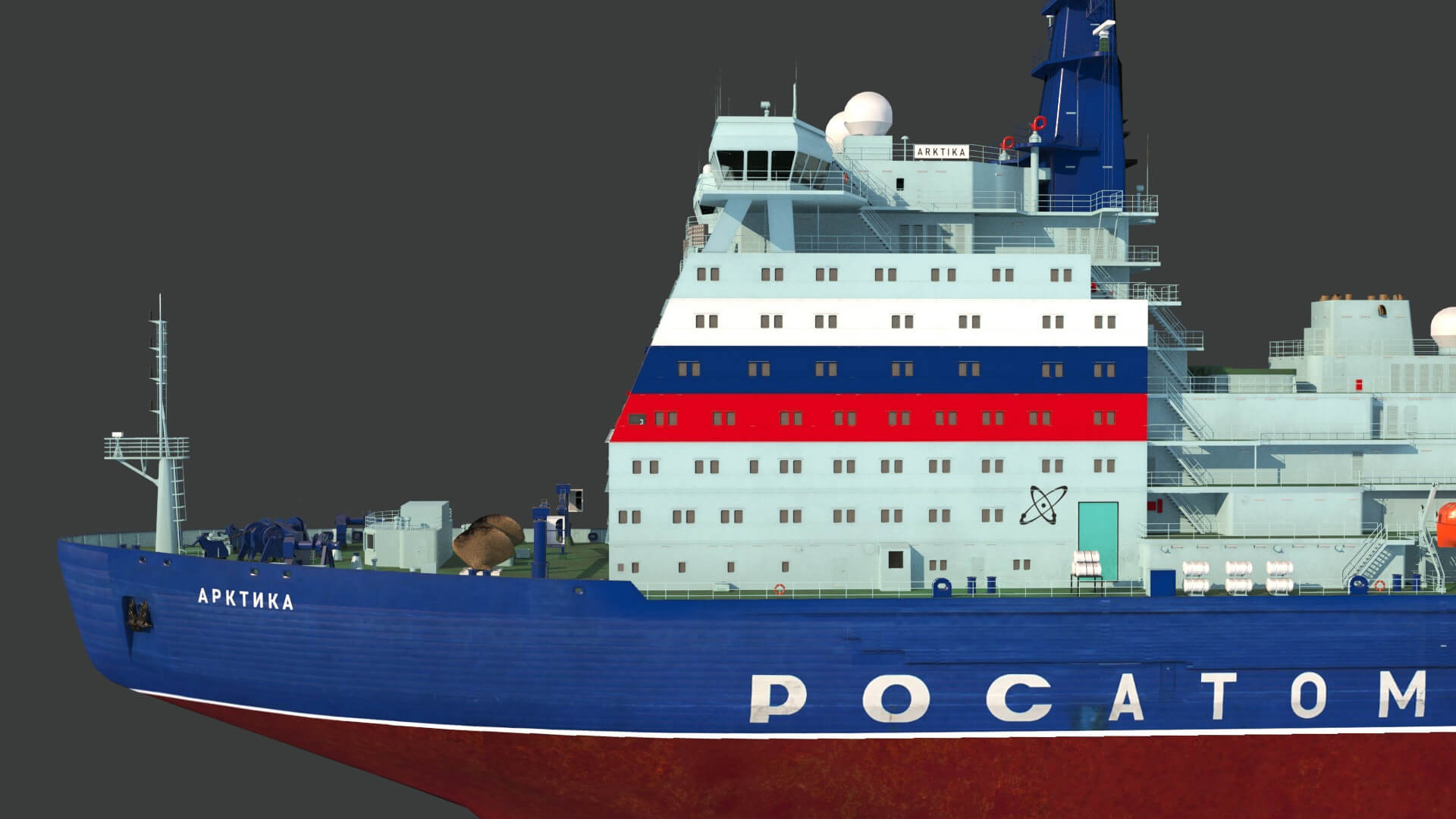 Arktika Project 22220 Icebreakers - 3D Model by citizensnip