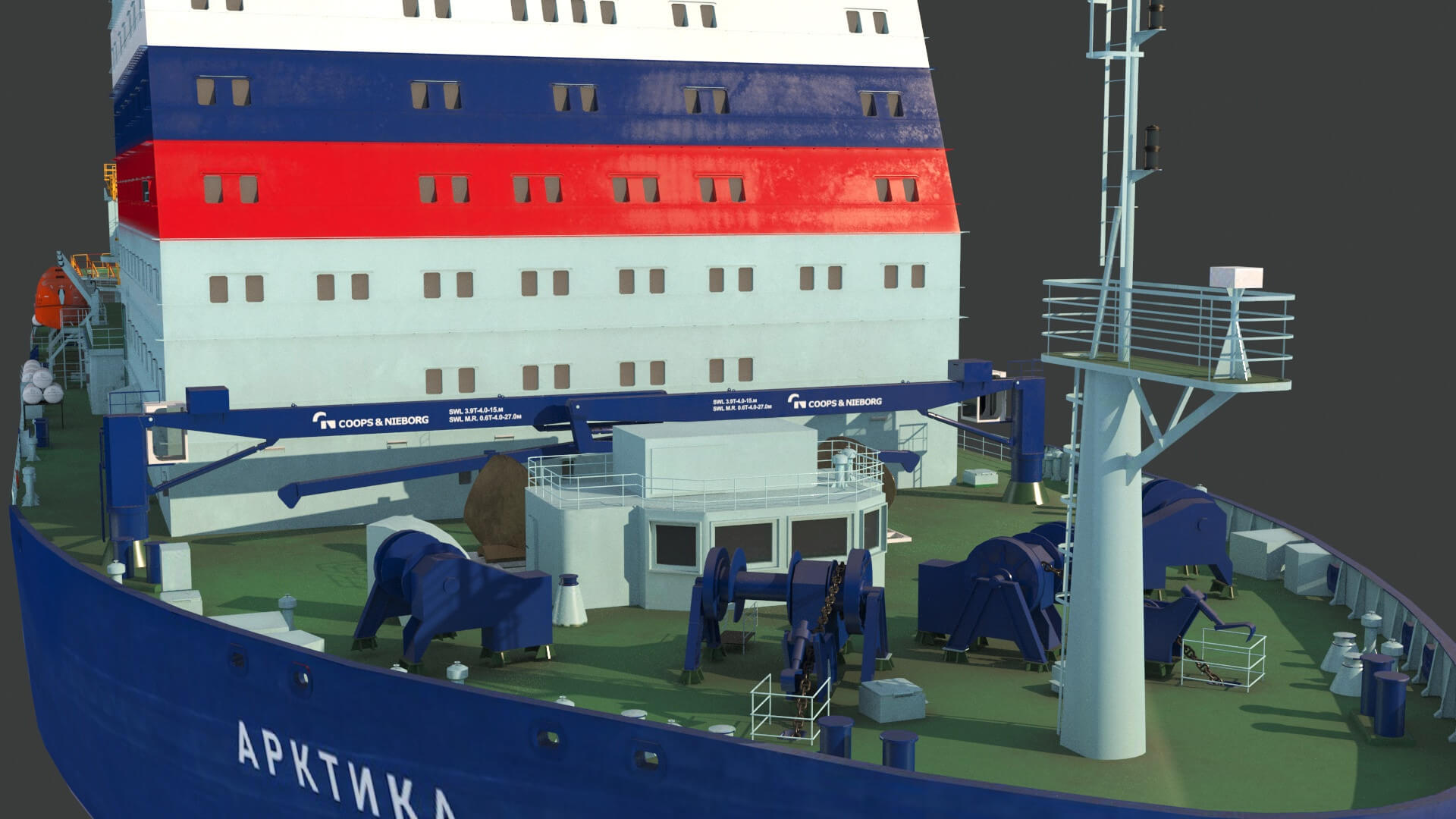 Arktika Project 22220 Icebreakers - 3D Model by citizensnip