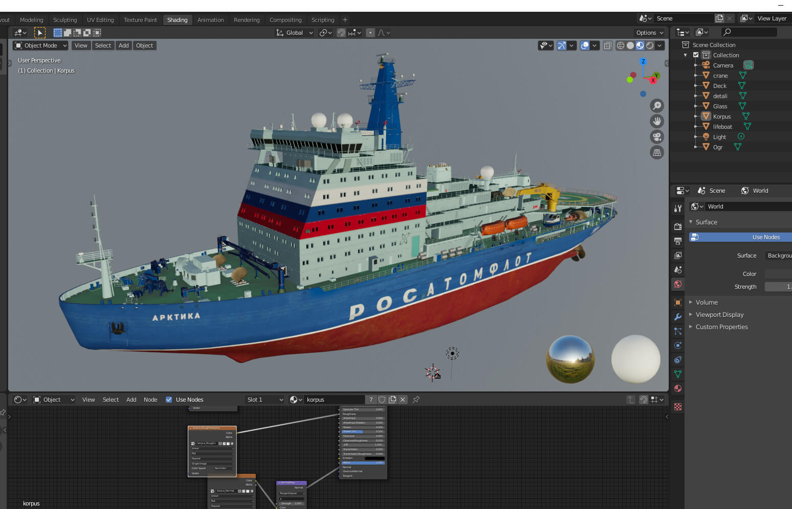 Arktika Project 22220 Icebreakers - 3D Model by citizensnip