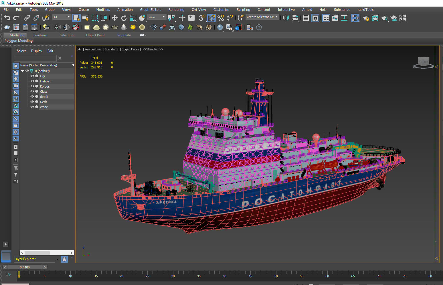 Arktika Project 22220 Icebreakers - 3D Model by citizensnip