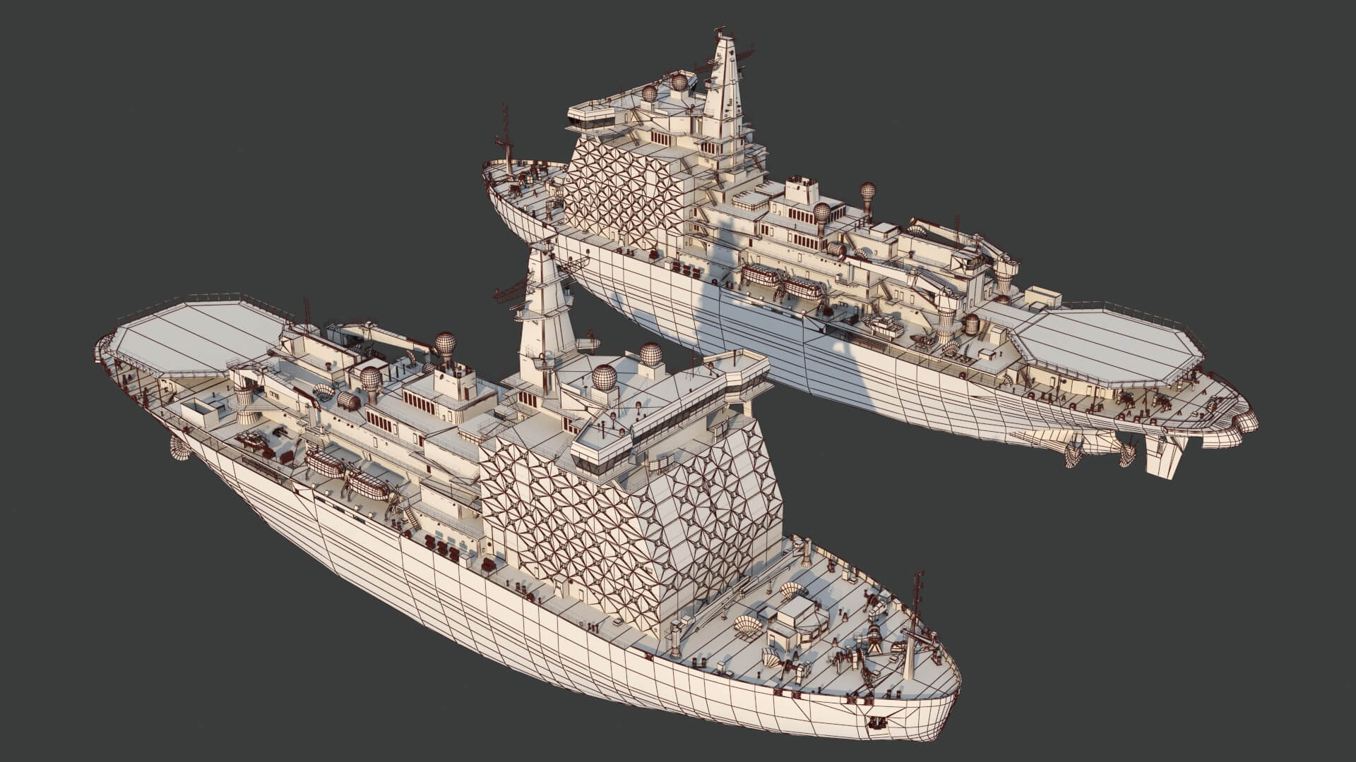 Arktika Project 22220 Icebreakers - 3D Model by citizensnip