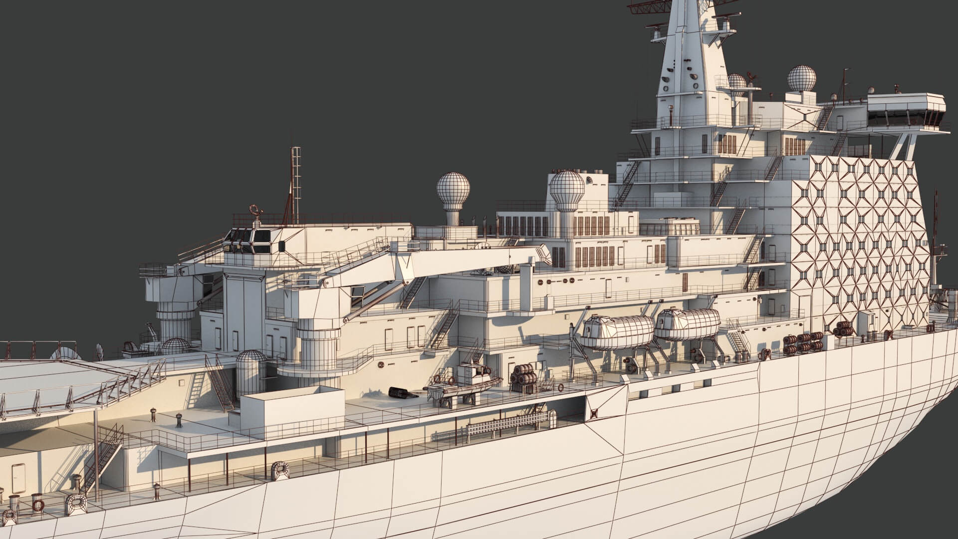 Arktika Project 22220 Icebreakers - 3D Model by citizensnip