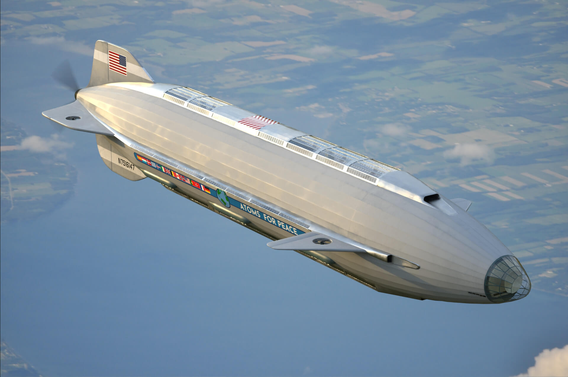 Atoms for Peace Dirigible - 3D Model by citizensnip