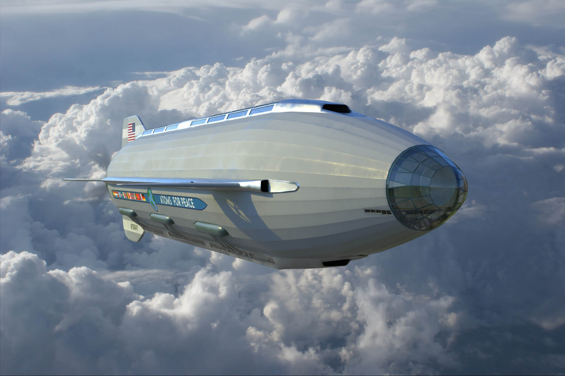 Atoms for Peace Dirigible - 3D Model by citizensnip