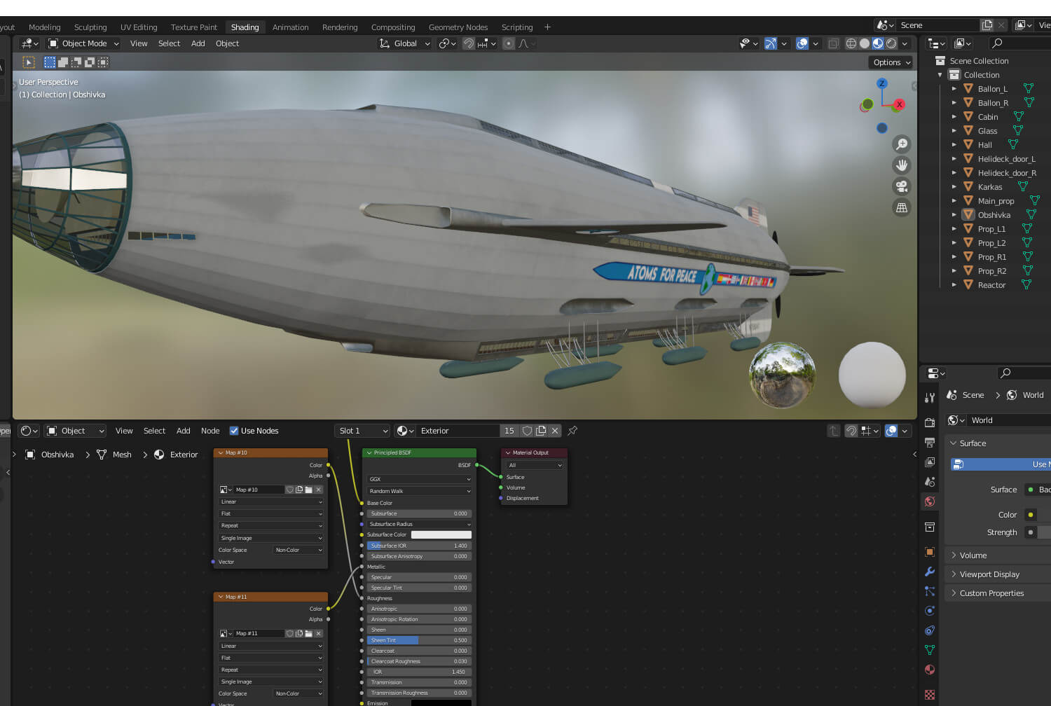 Atoms for Peace Dirigible - 3D Model by citizensnip