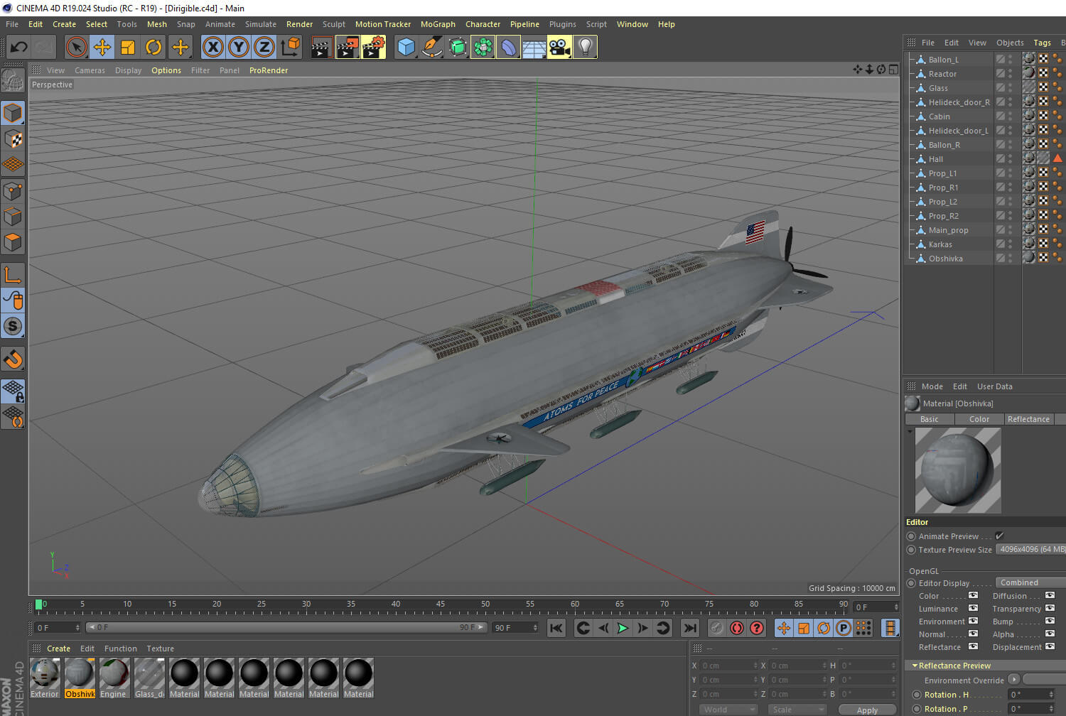 Atoms for Peace Dirigible - 3D Model by citizensnip