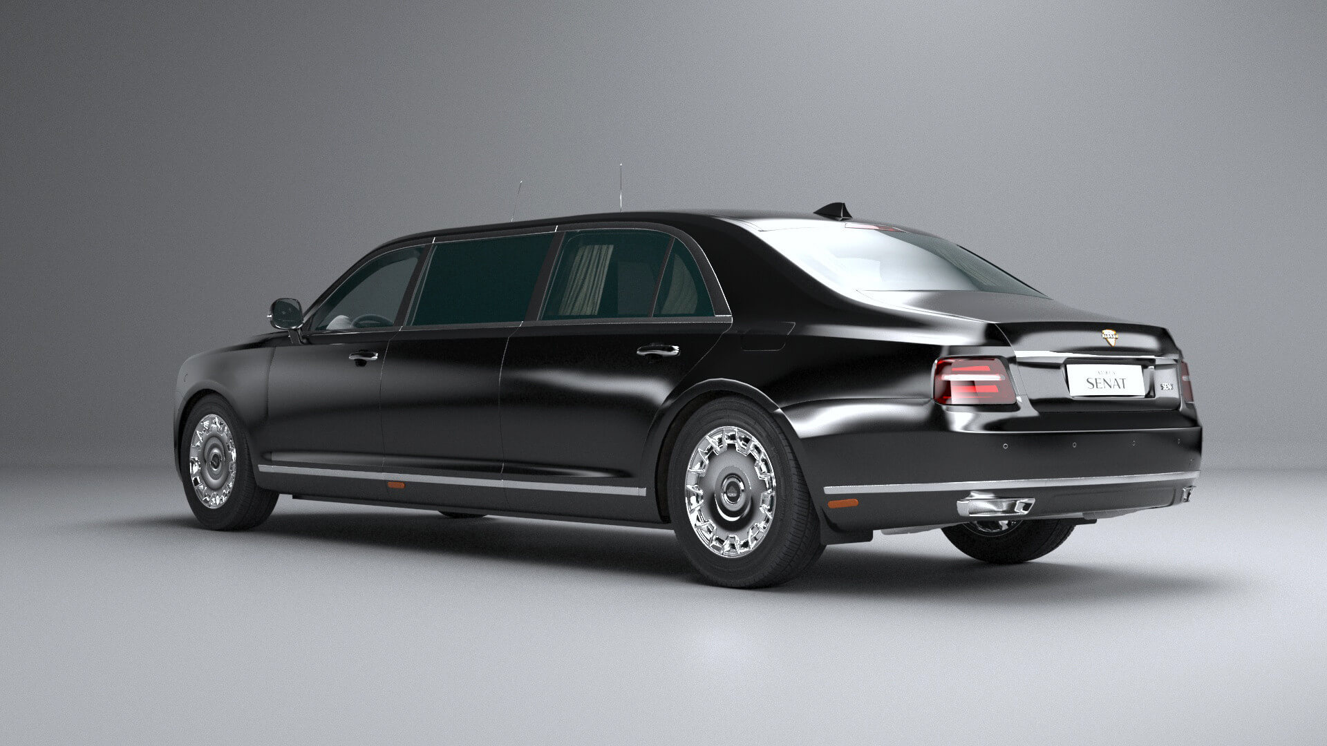 Aurus Senat Armored Limousine - 3D Model by citizensnip