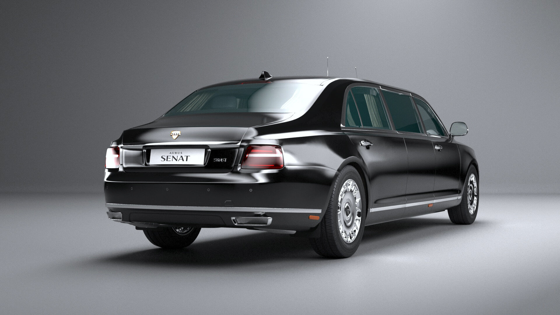 Aurus Senat Armored Limousine - 3D Model by citizensnip