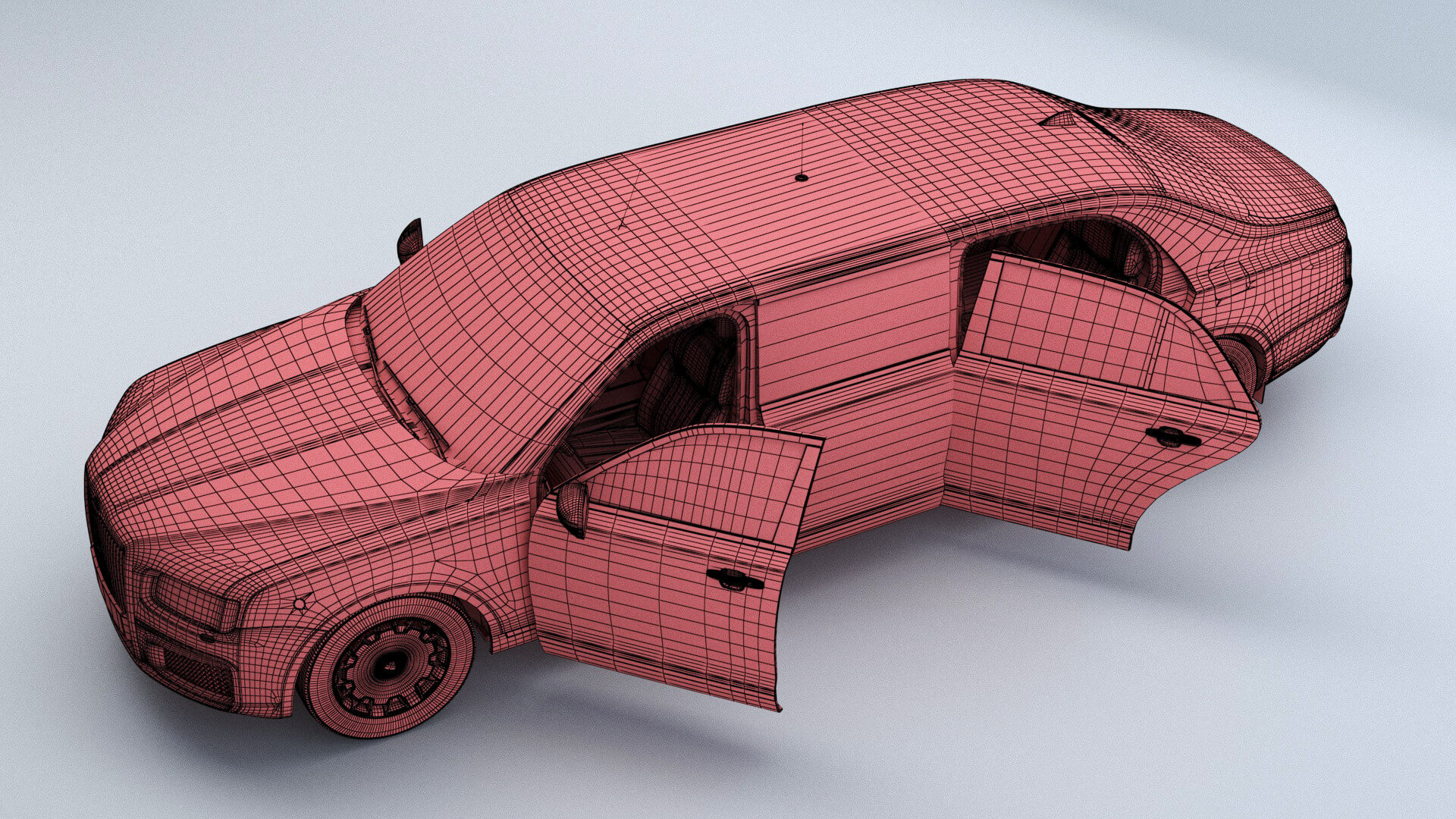 Aurus Senat Armored Limousine - 3D Model by citizensnip